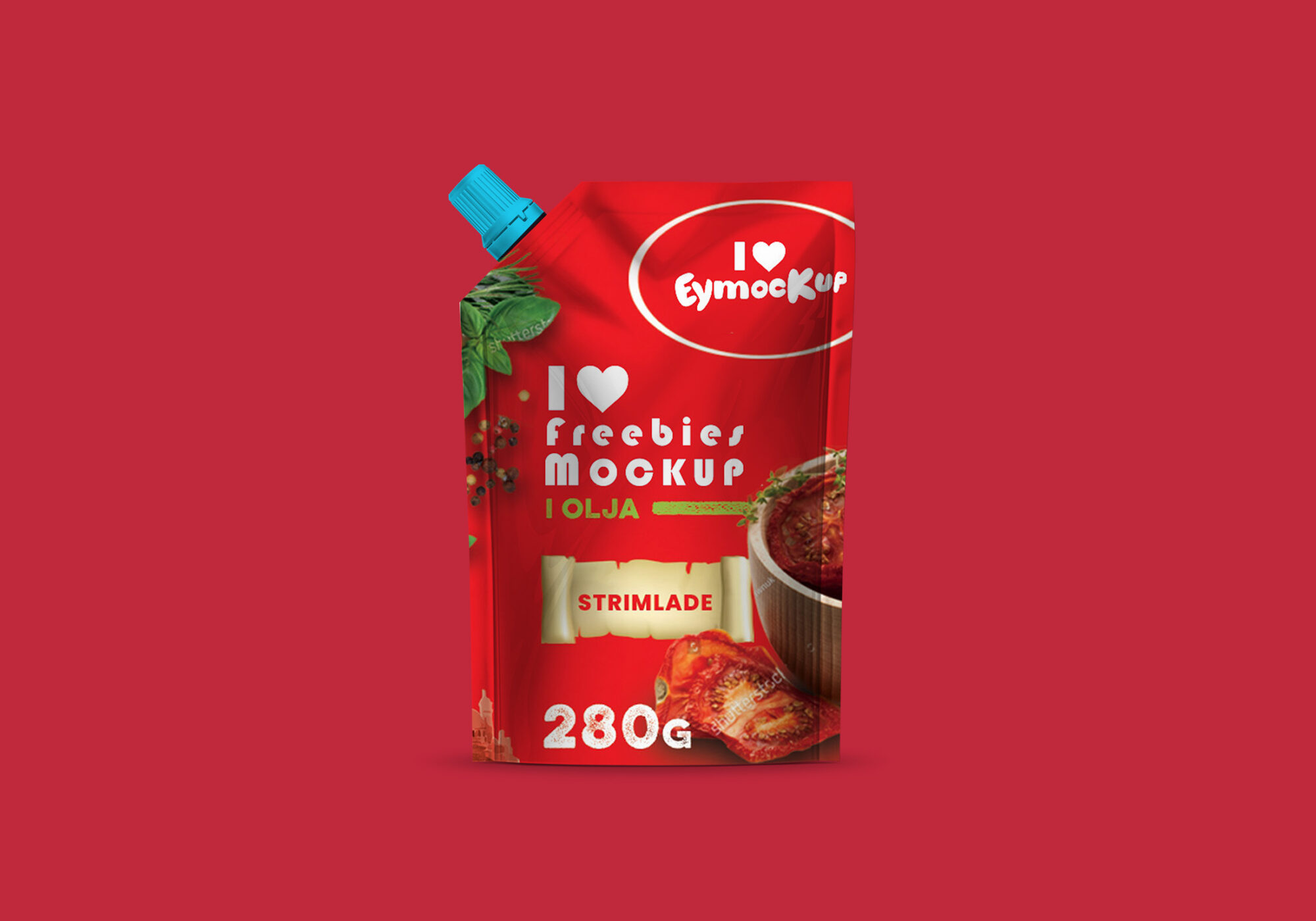 Free Juice Pouch Mockup Download