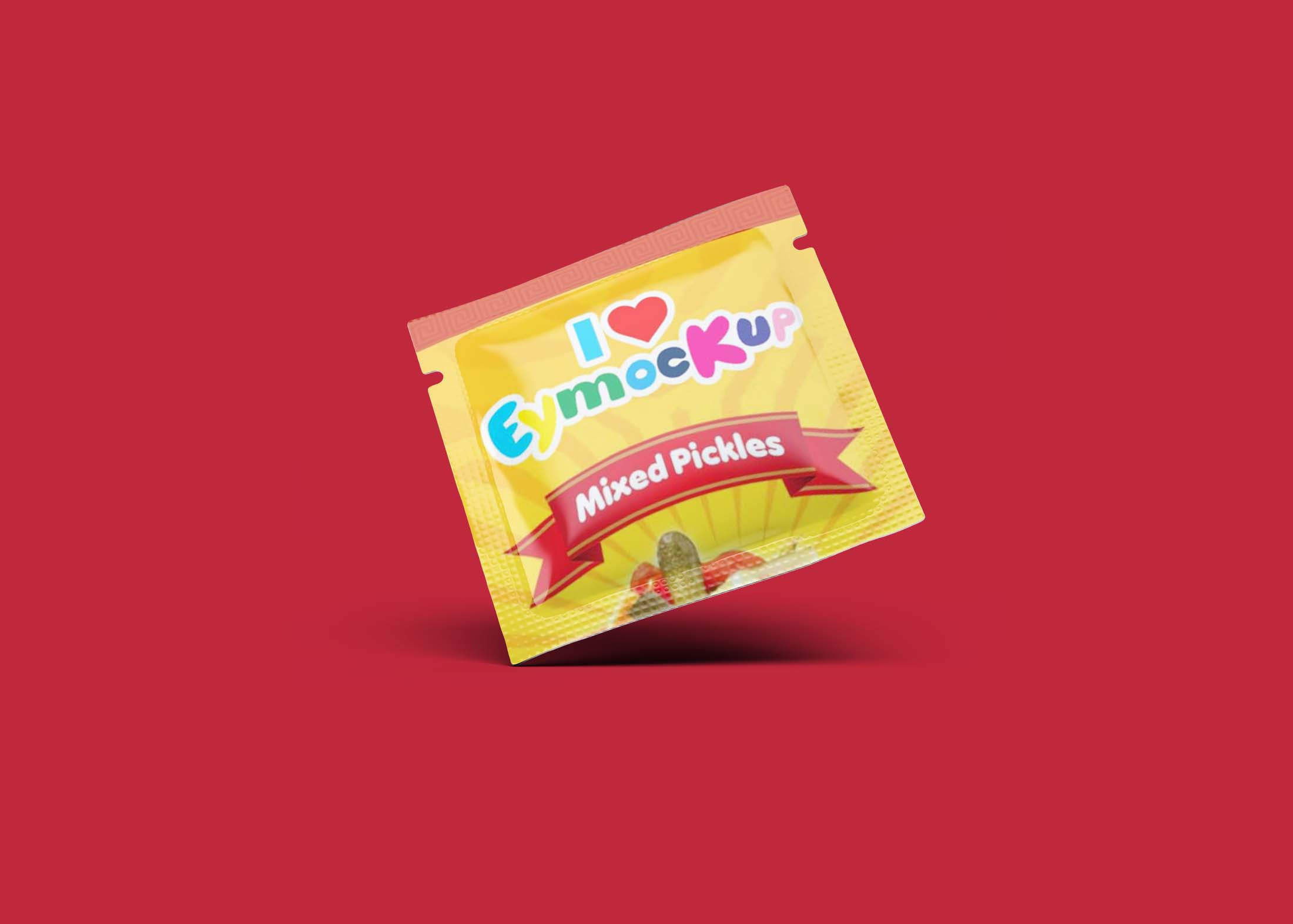 Free Latest Square Pouches Mockup