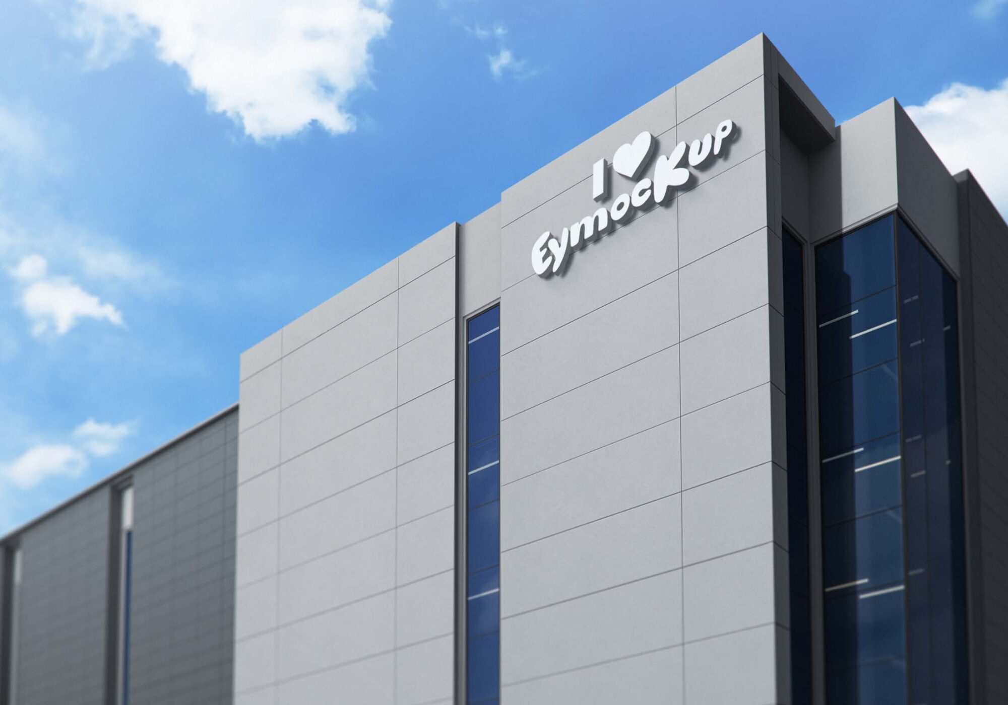 Free Microsoft Building Logo Mockup