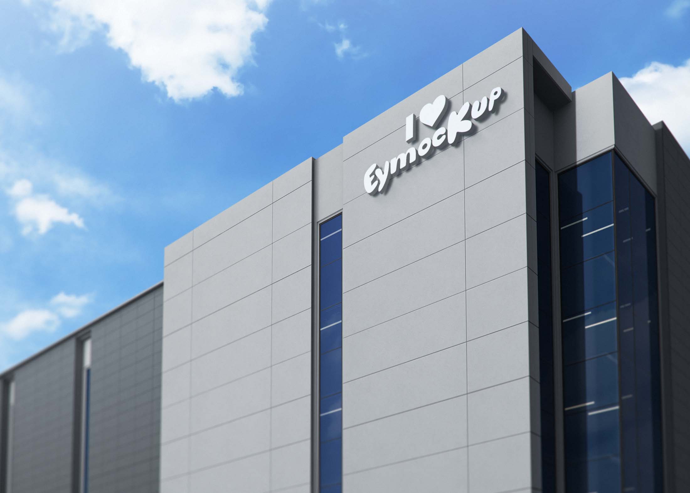 Free Microsoft Building Logo Mockup