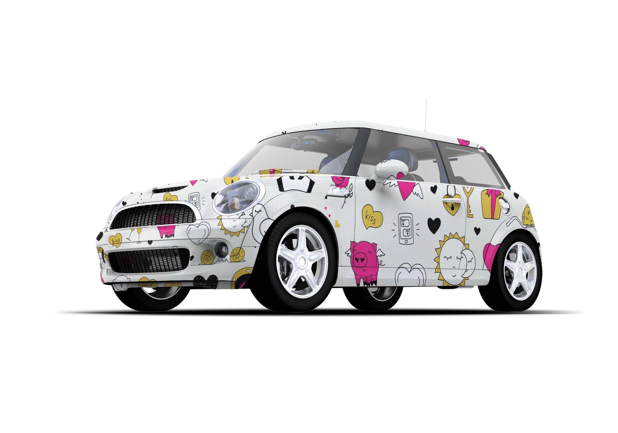 Mini Cooper Decal Mockup