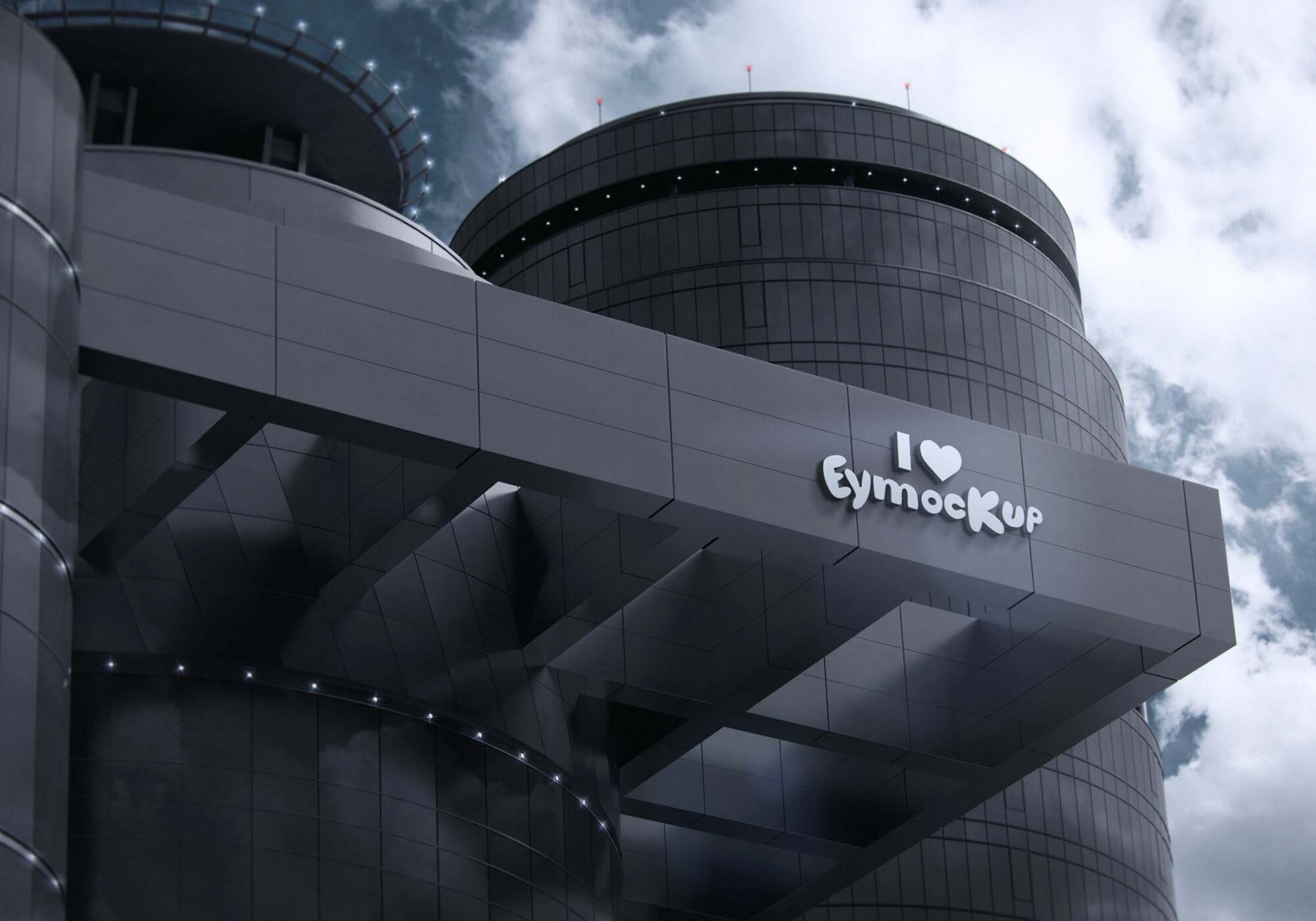 Free Office Building Logo Mockup