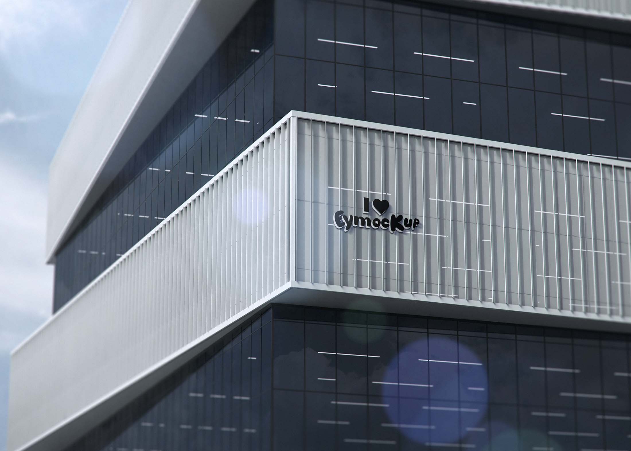 Free Organizational Building Logo Mockup