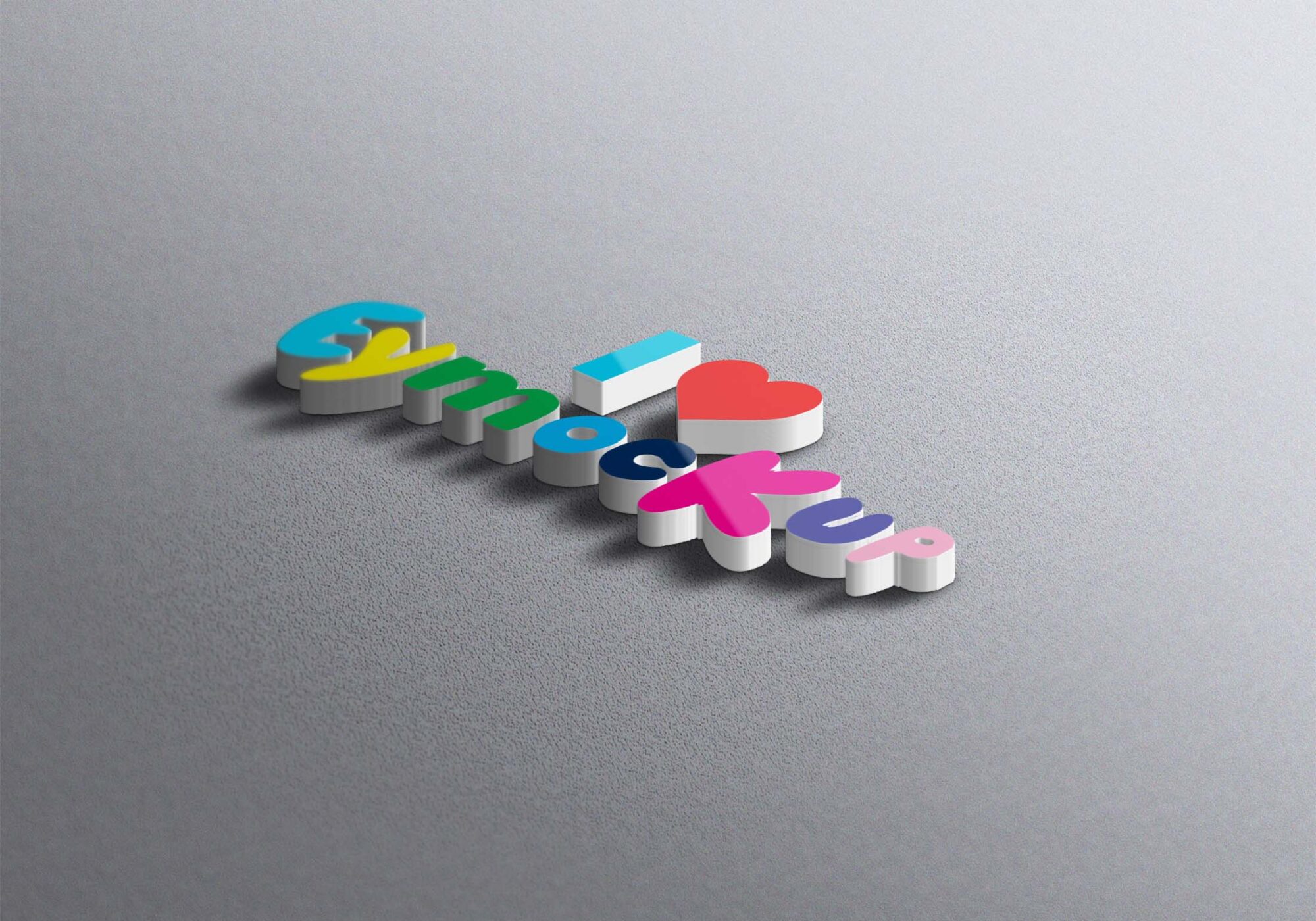 Download Free PVC 3D Logo Mockup