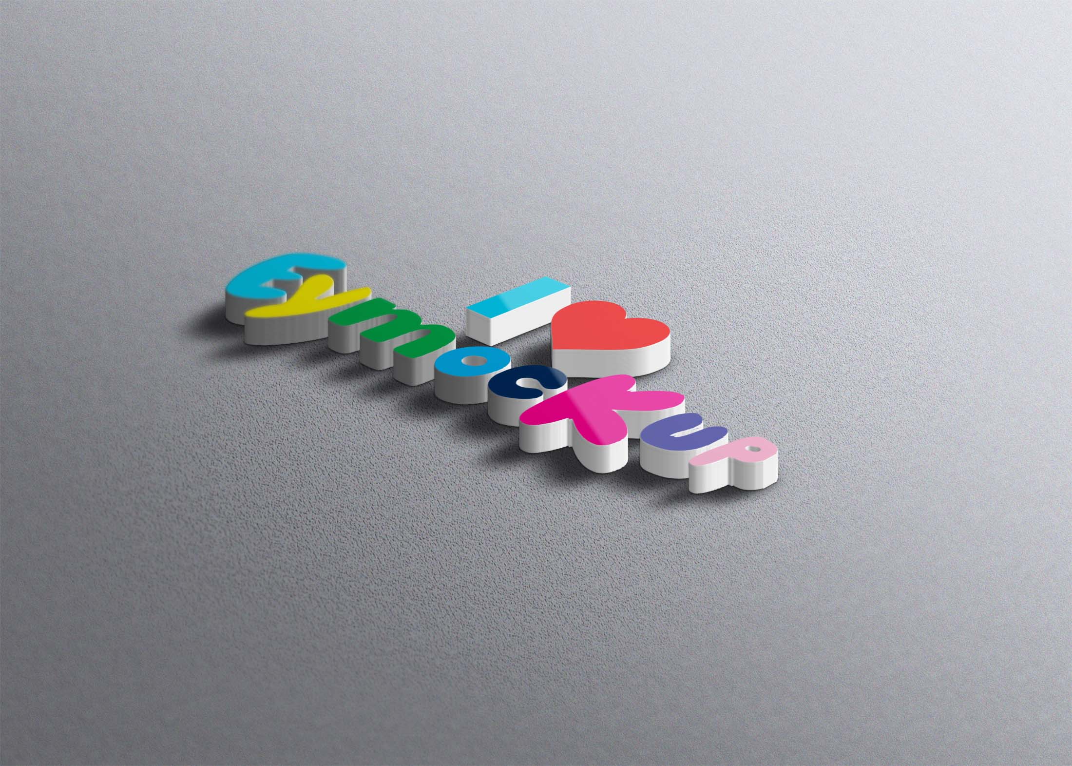 Free PVC 3D Logo Mockup