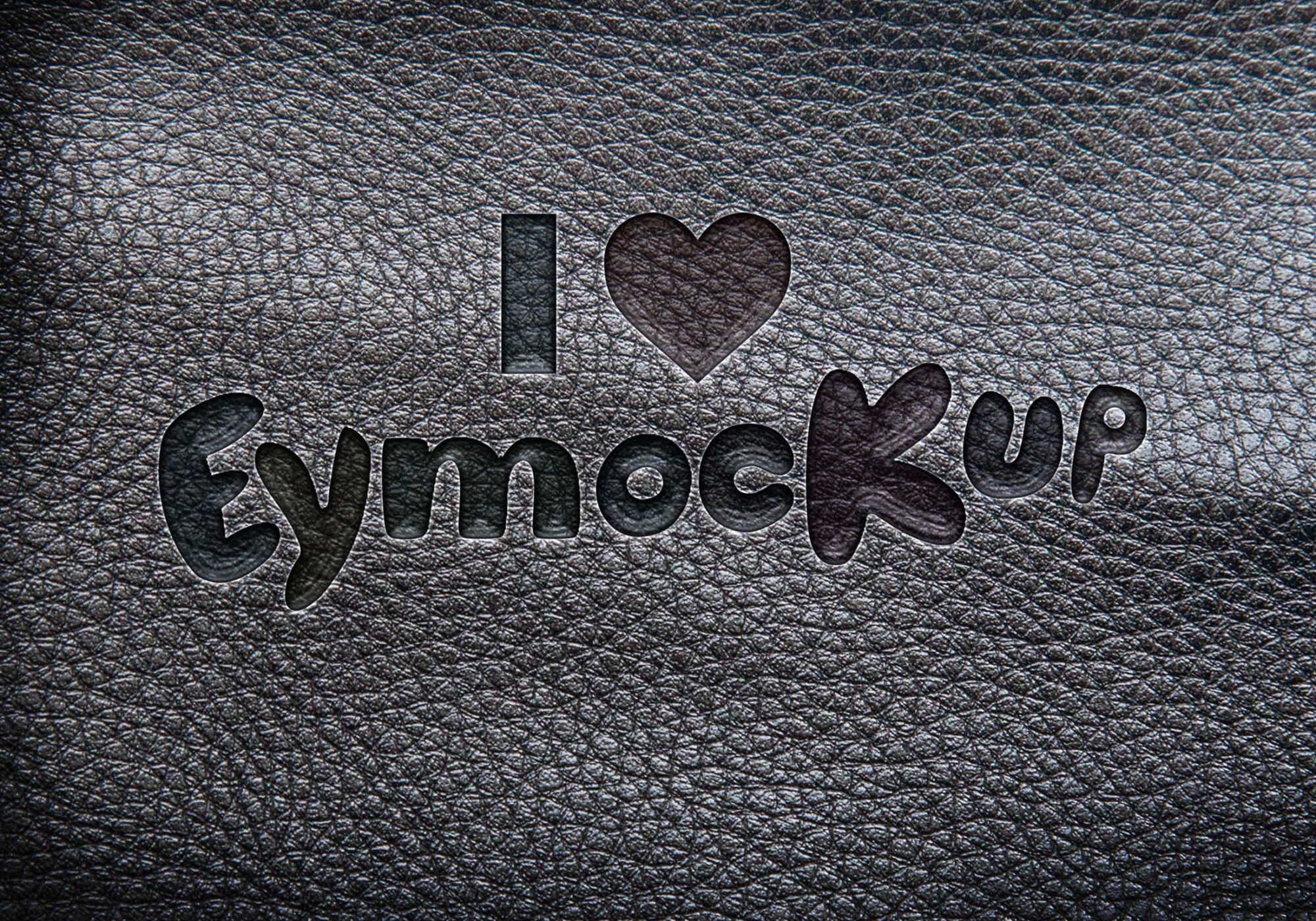 Free Pressed Leather Logo Mockup