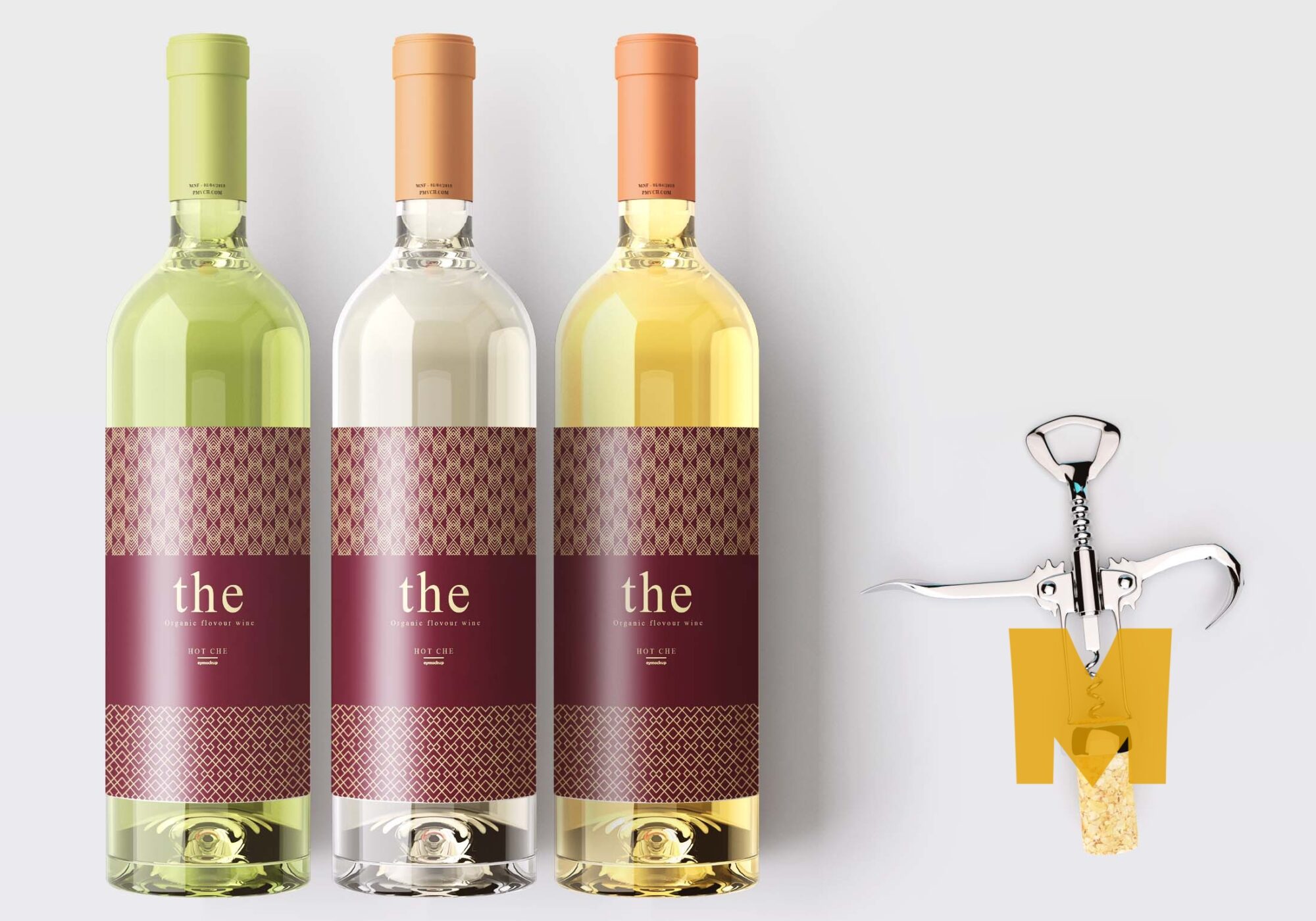 Download Free Wine Bottle Mockup