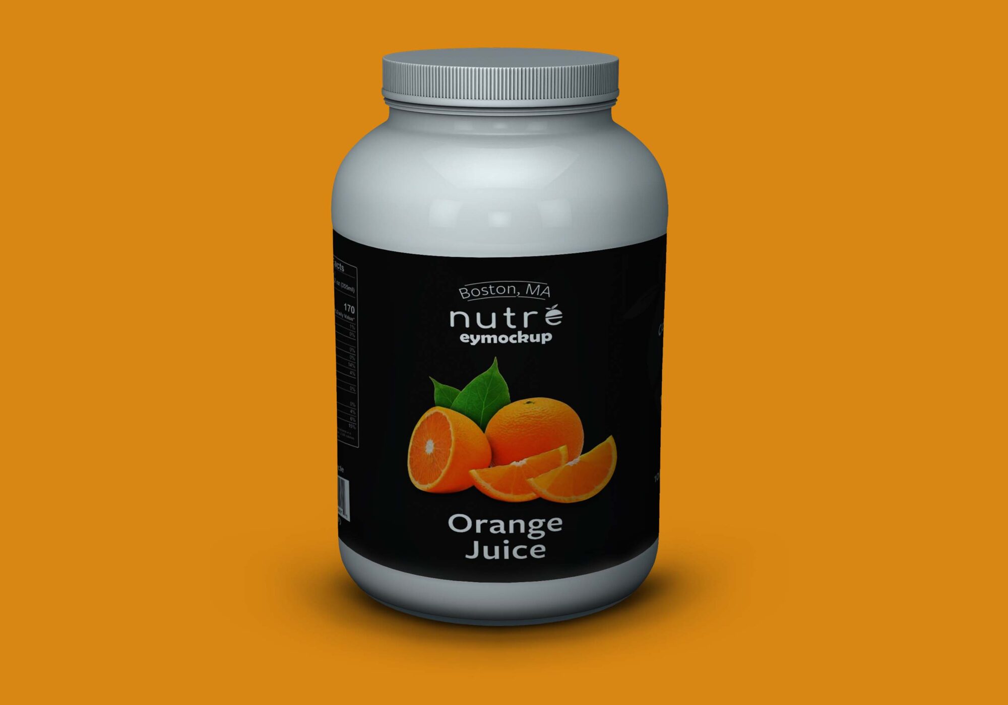 Free Protein Bottle Mockup