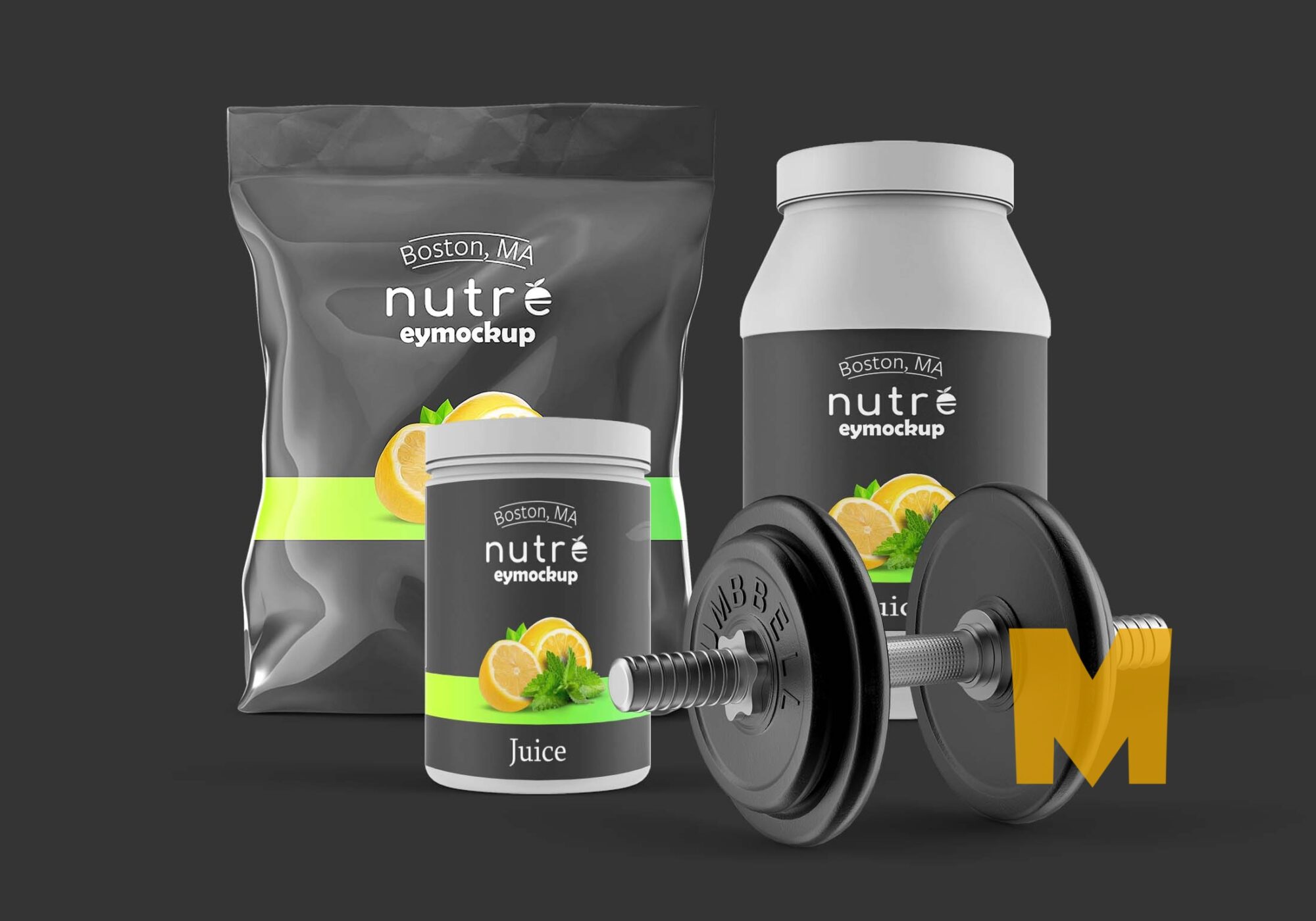 Free Gym Mockup PSD Download