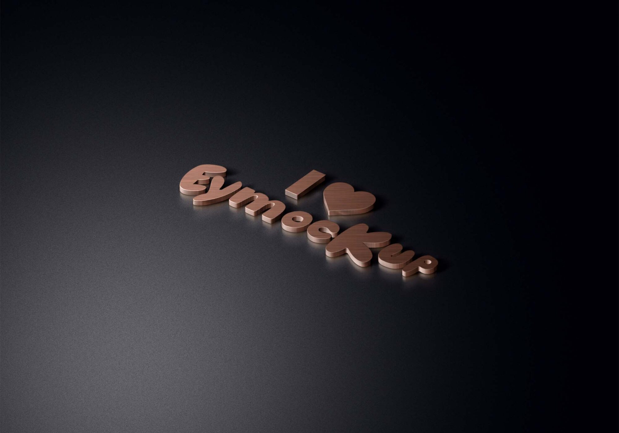 Free Copper Logo Mockup