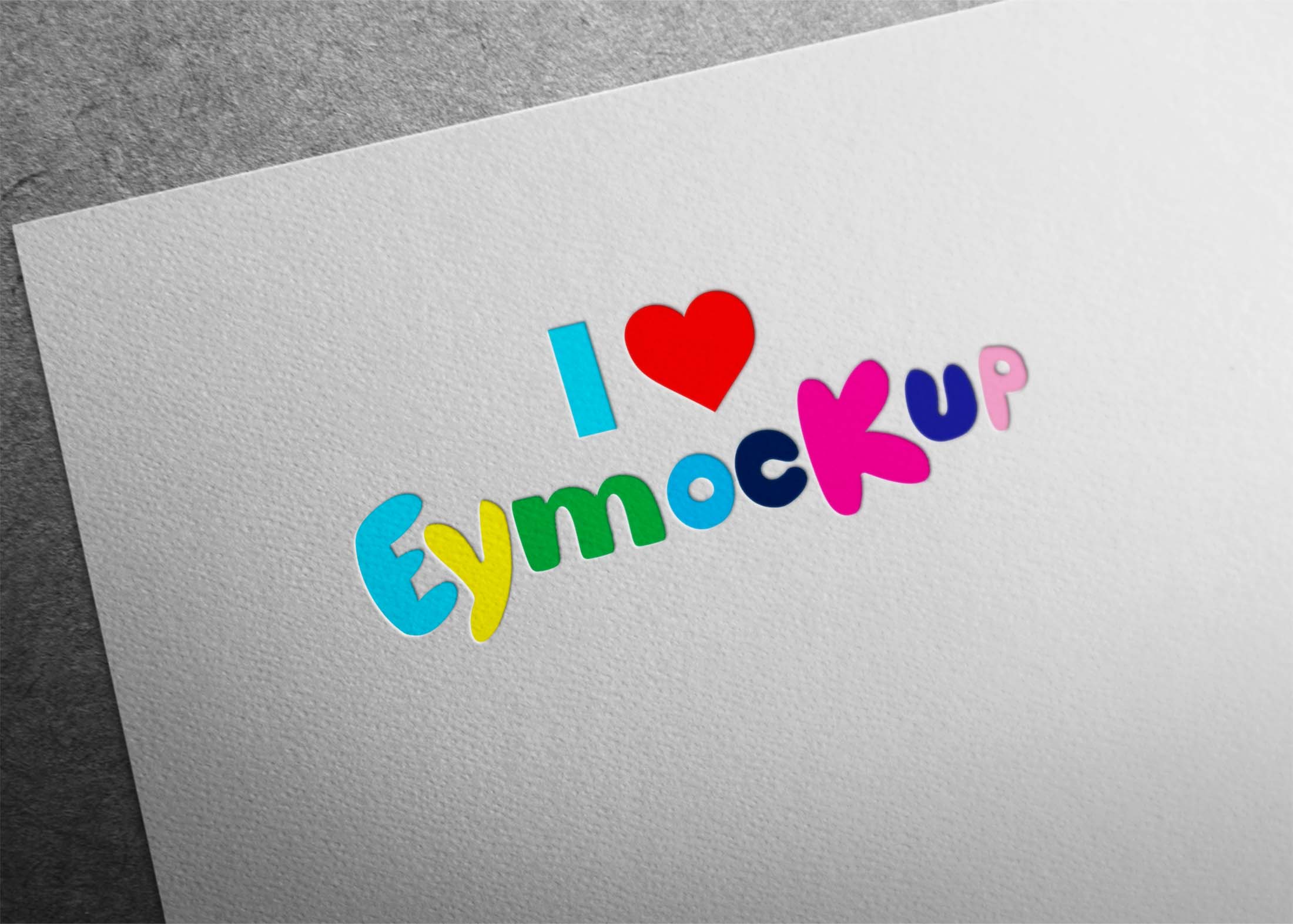 Free Pressed Paper Logo Mockup