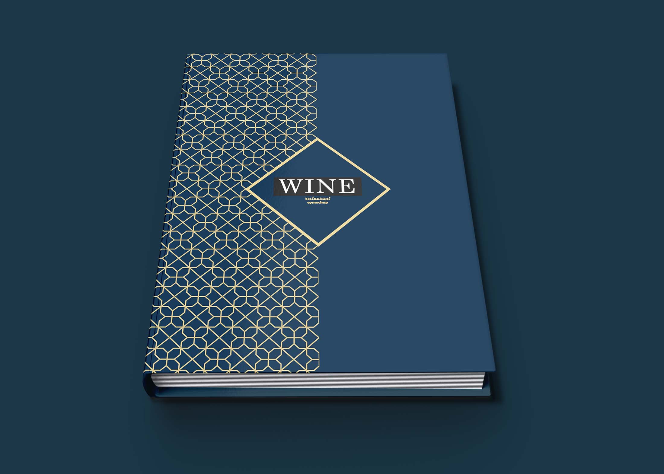 Free Wine Book Cover Mockup