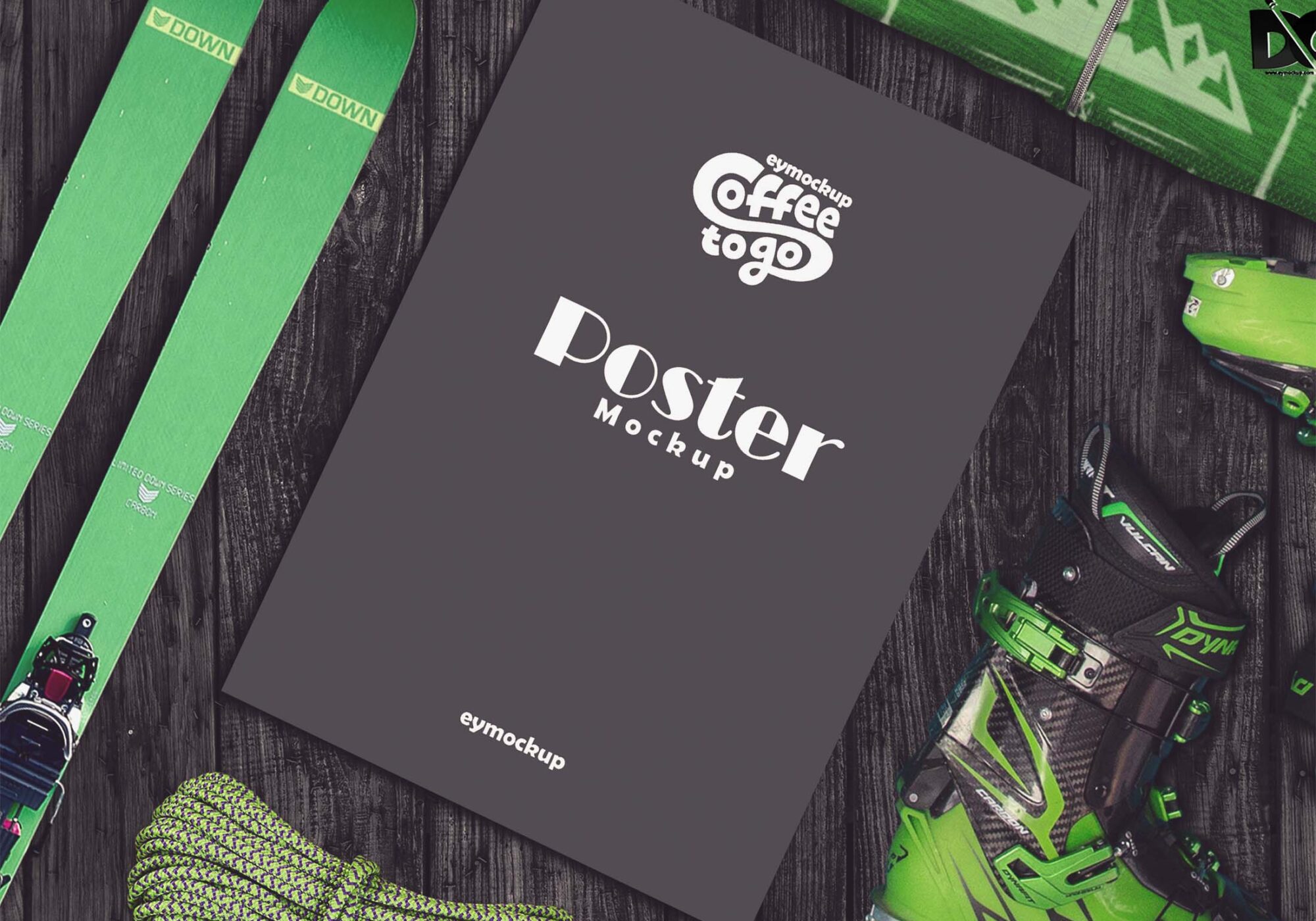 Free Table Poster Mockup