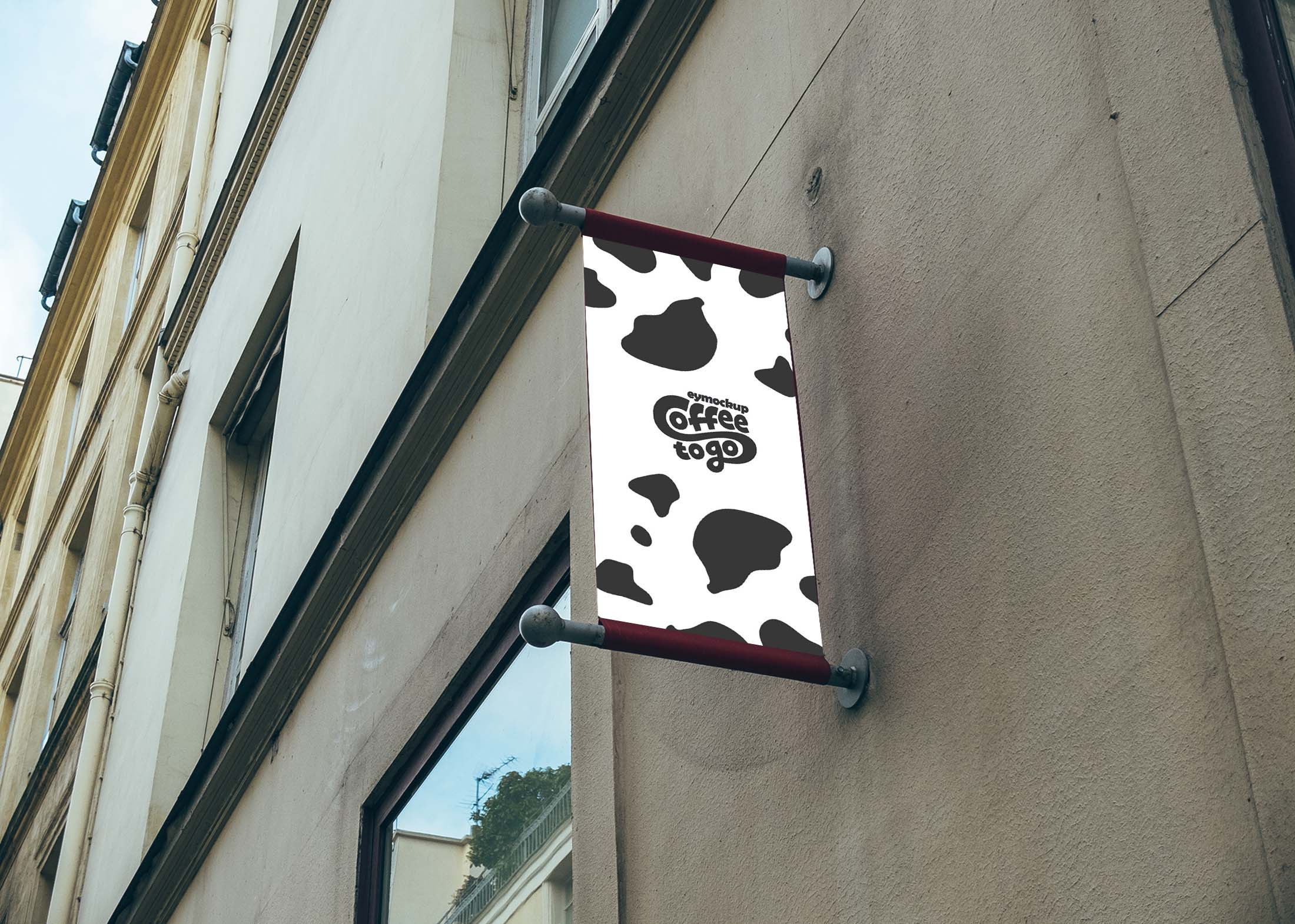 Free Coffee Shop Roll Up Mockup