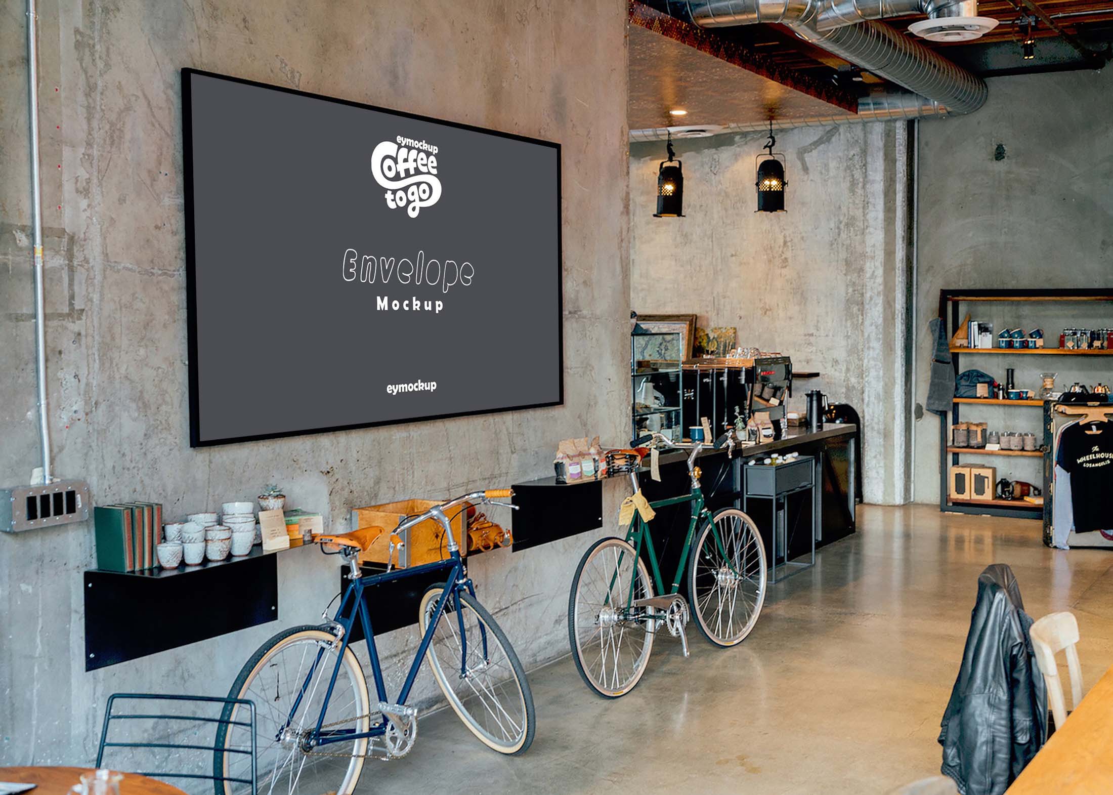 Free Showroom Poster Mockup