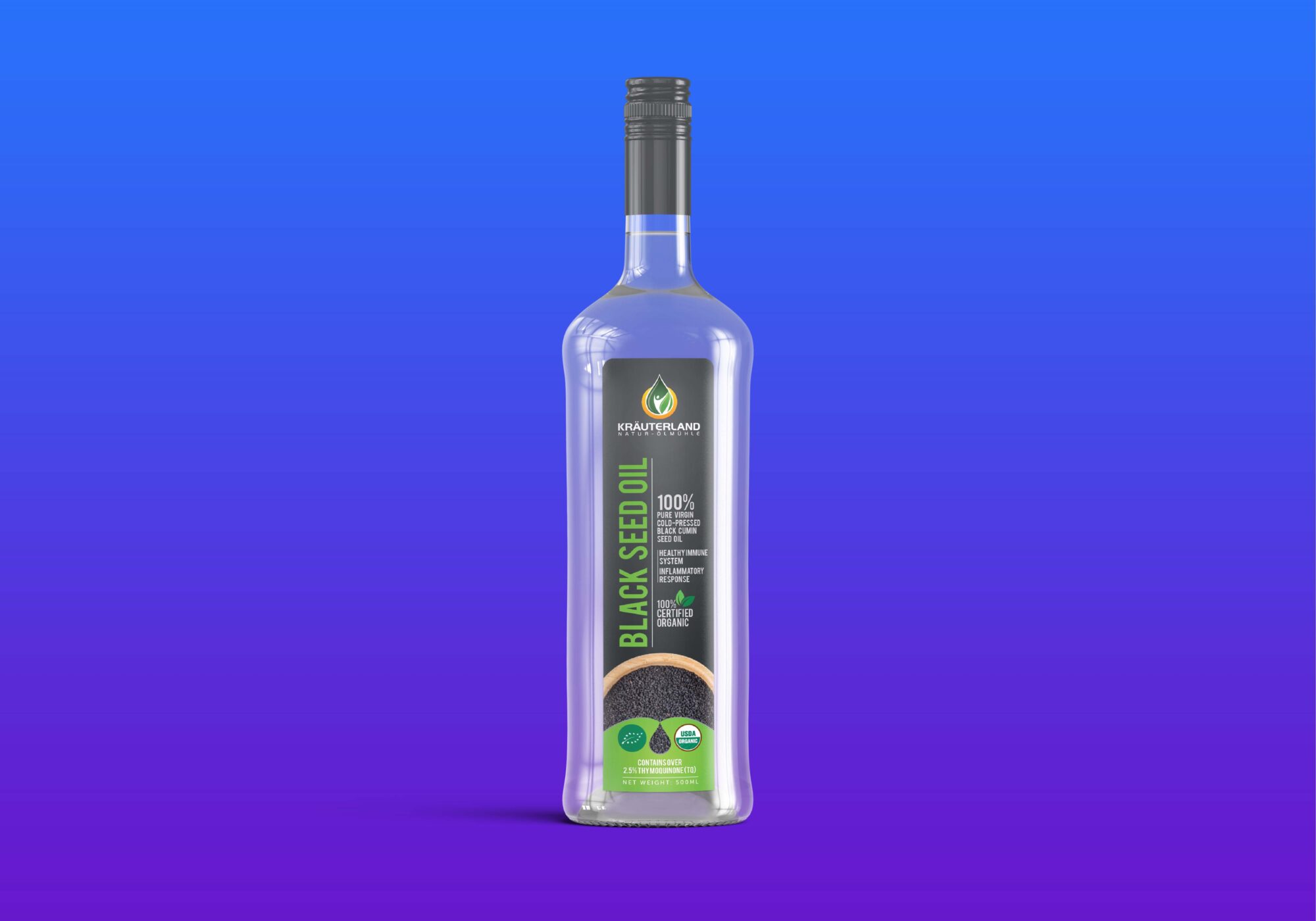 Free Transparent Bottle Label Mockup