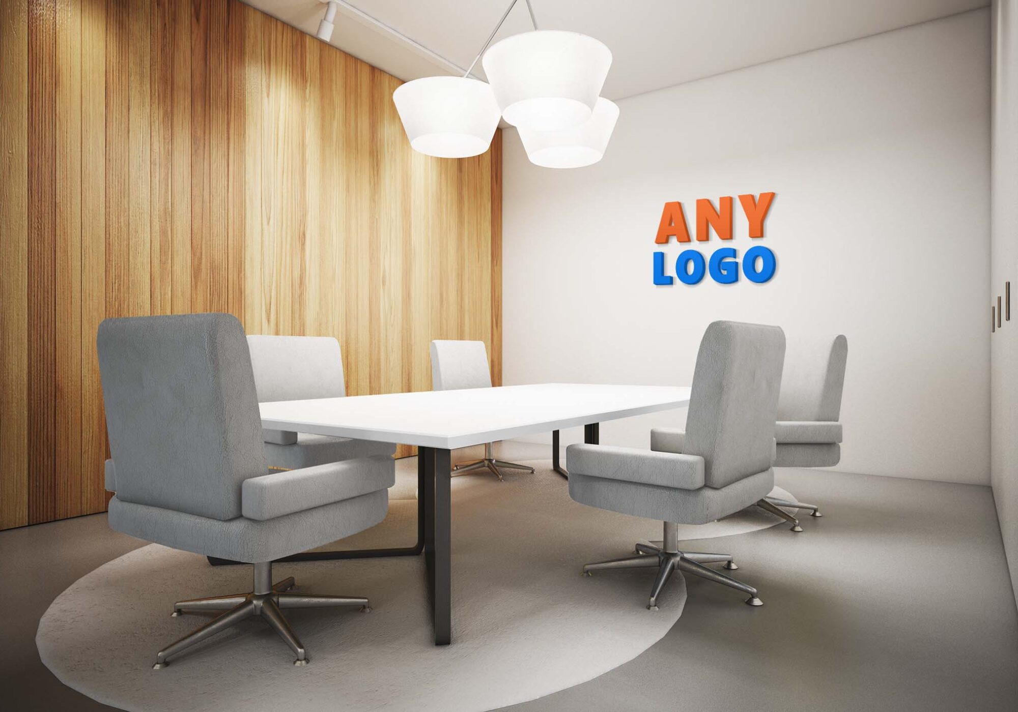 Conference Room Logo Mockup