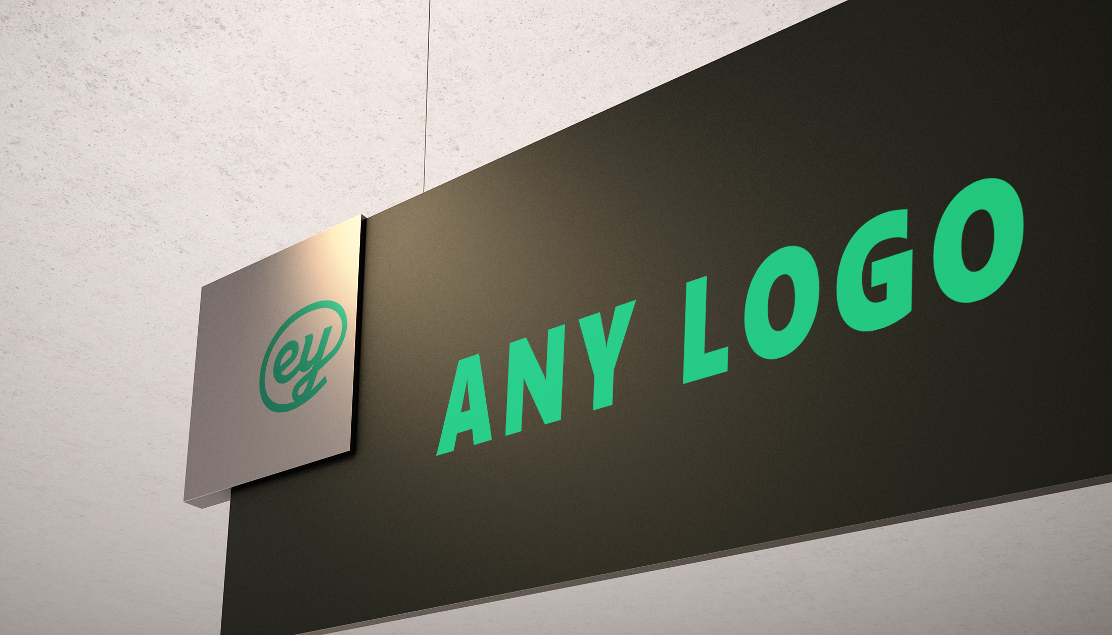 Office Front Logo Mockup
