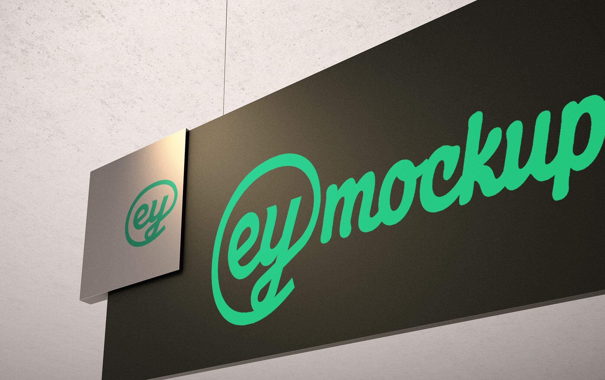 Office Front Logo Mockup