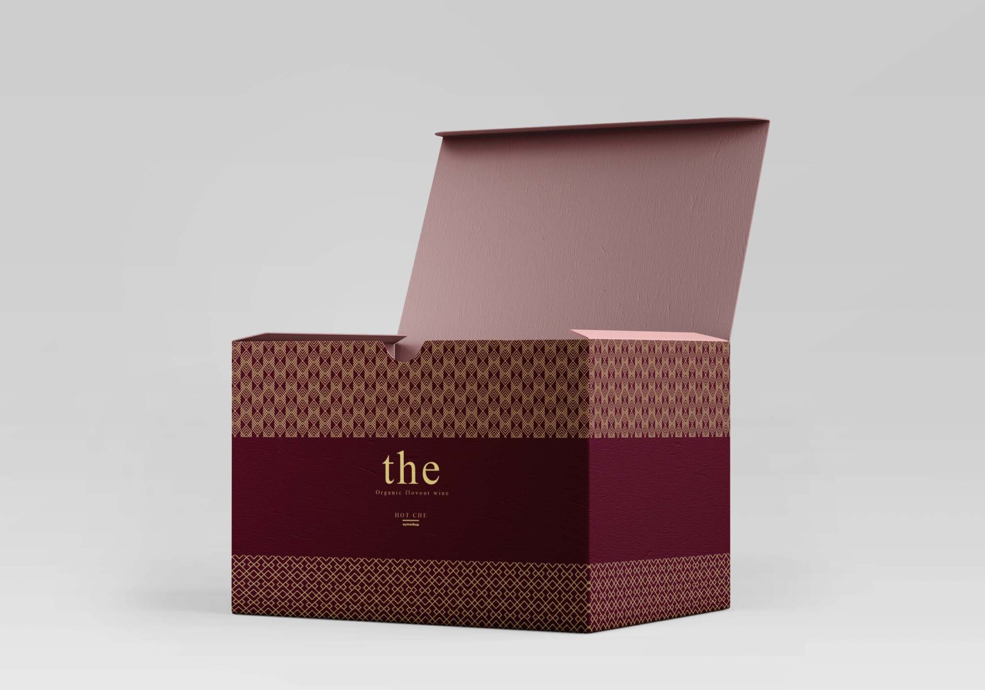 Free Open Paper Box Mockup