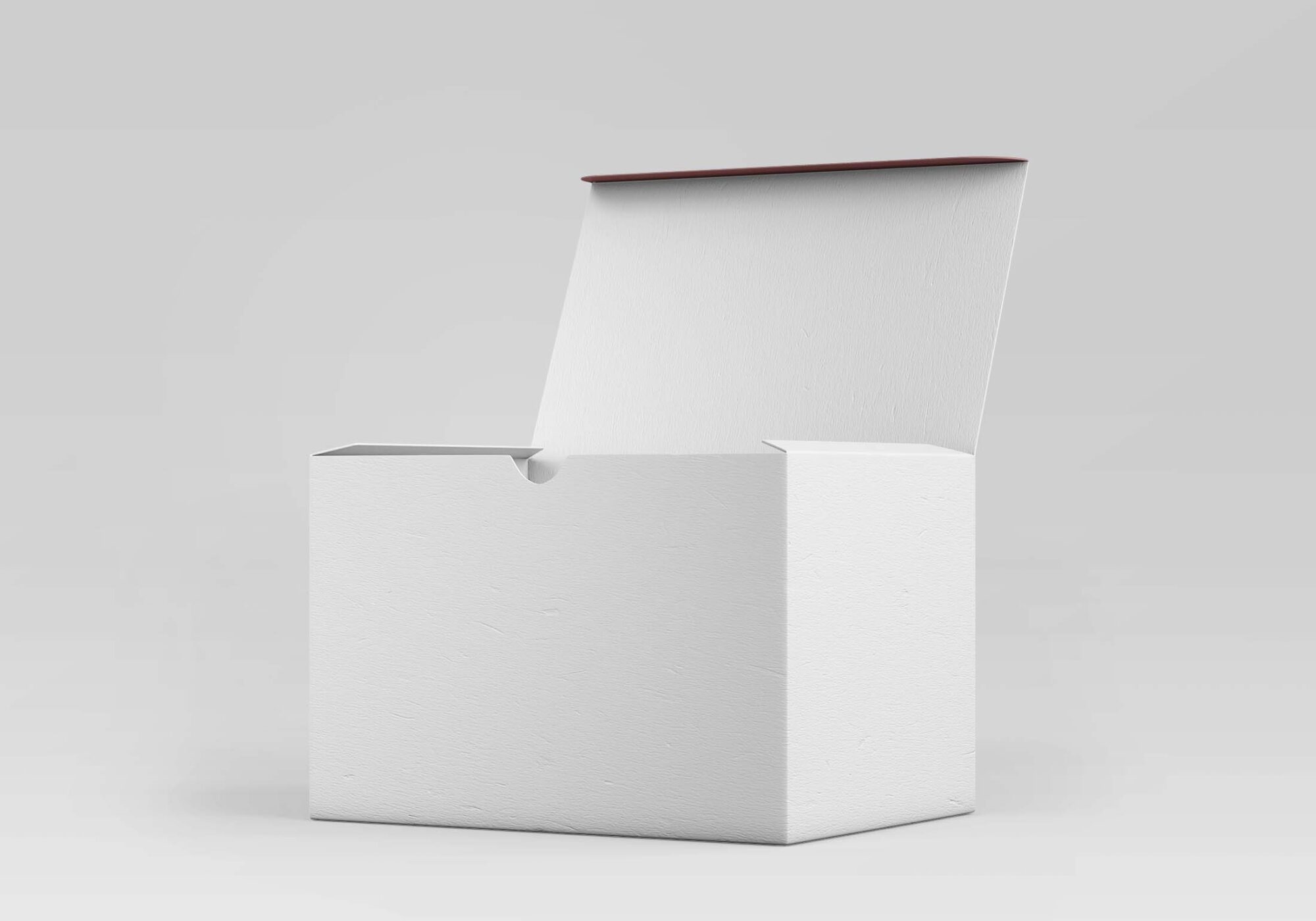 Free Open Paper Box Mockup