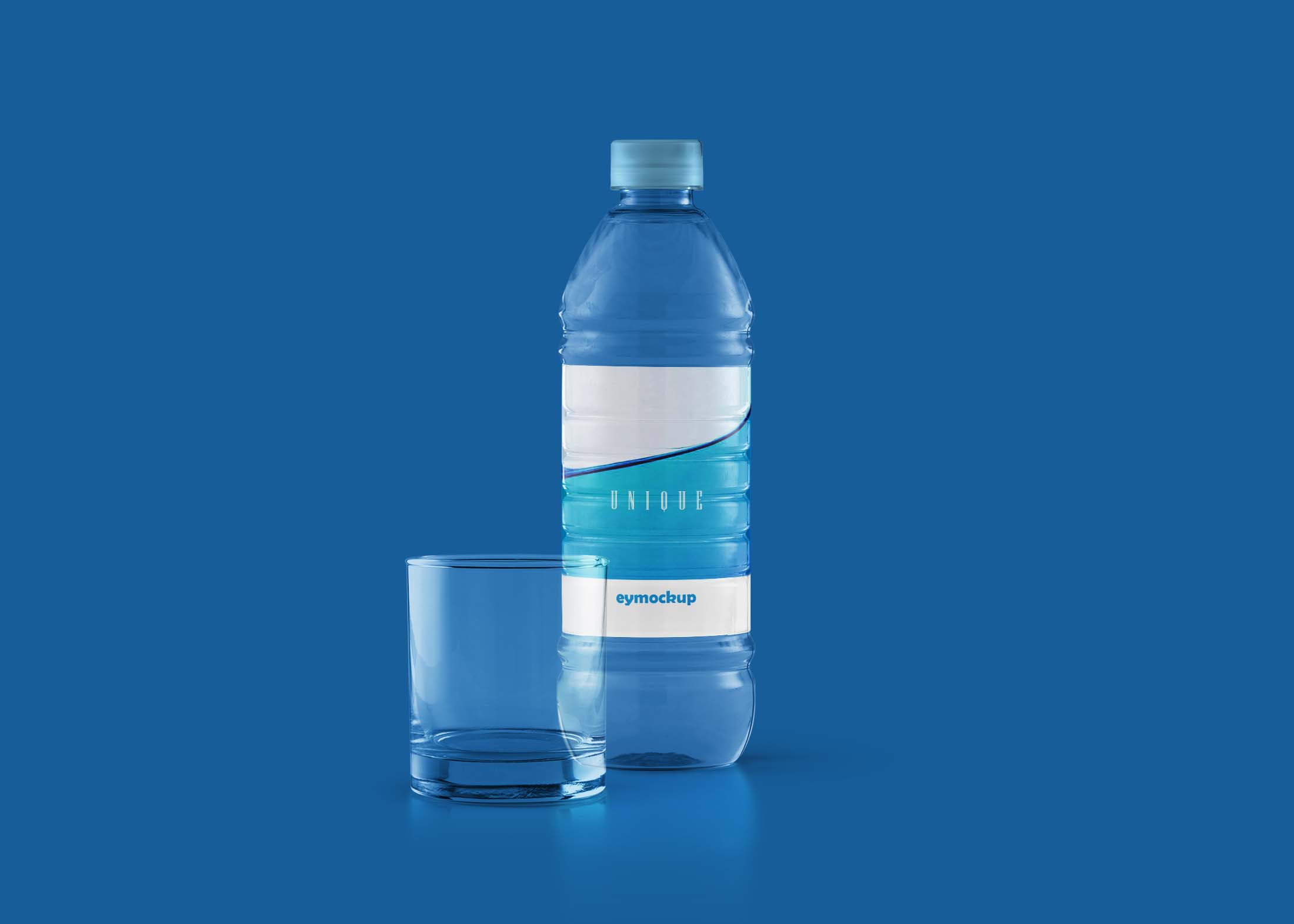 Elegant Water Bottle Mockup Design
