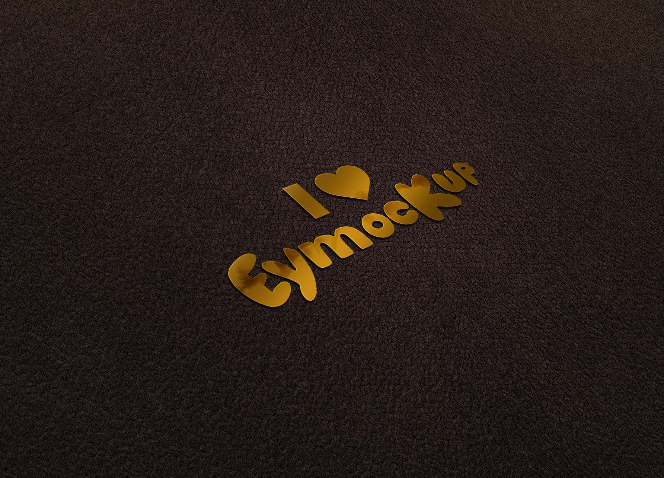 Free Brown Gold Logo Mockup