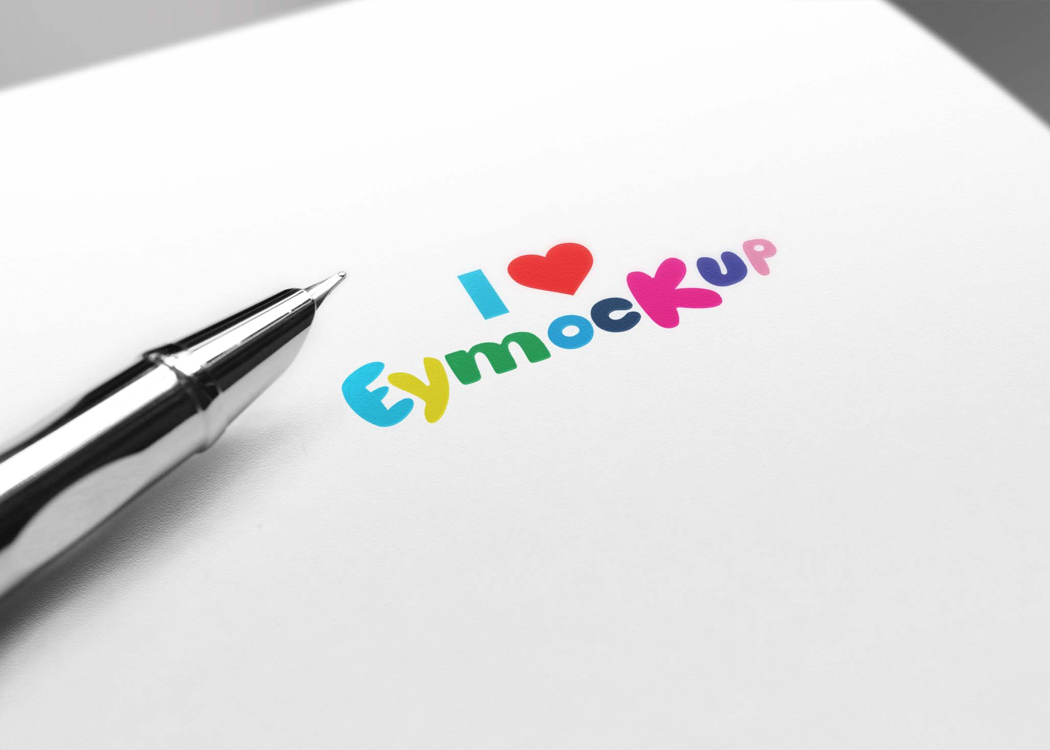 Free Clean Paper Logo Mockup