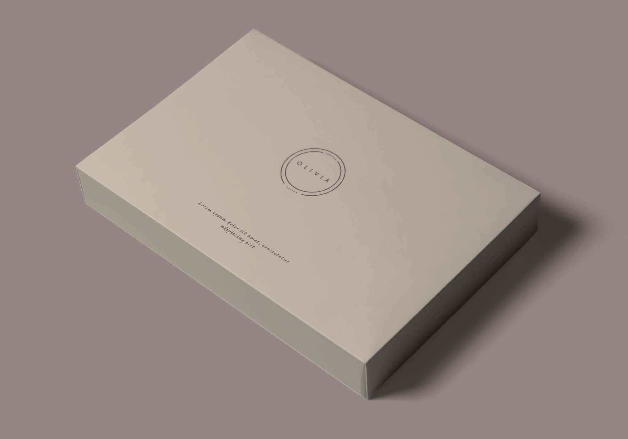 Free Modern Luxury Box Packaging Mockup