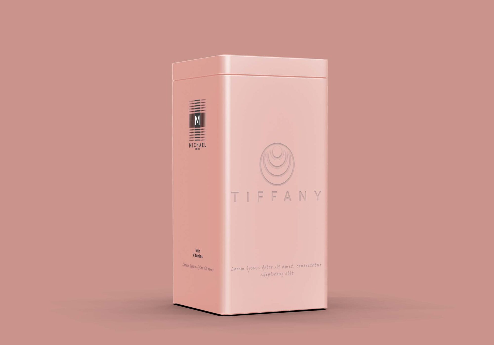 Free Pink Box Packaging Mockup