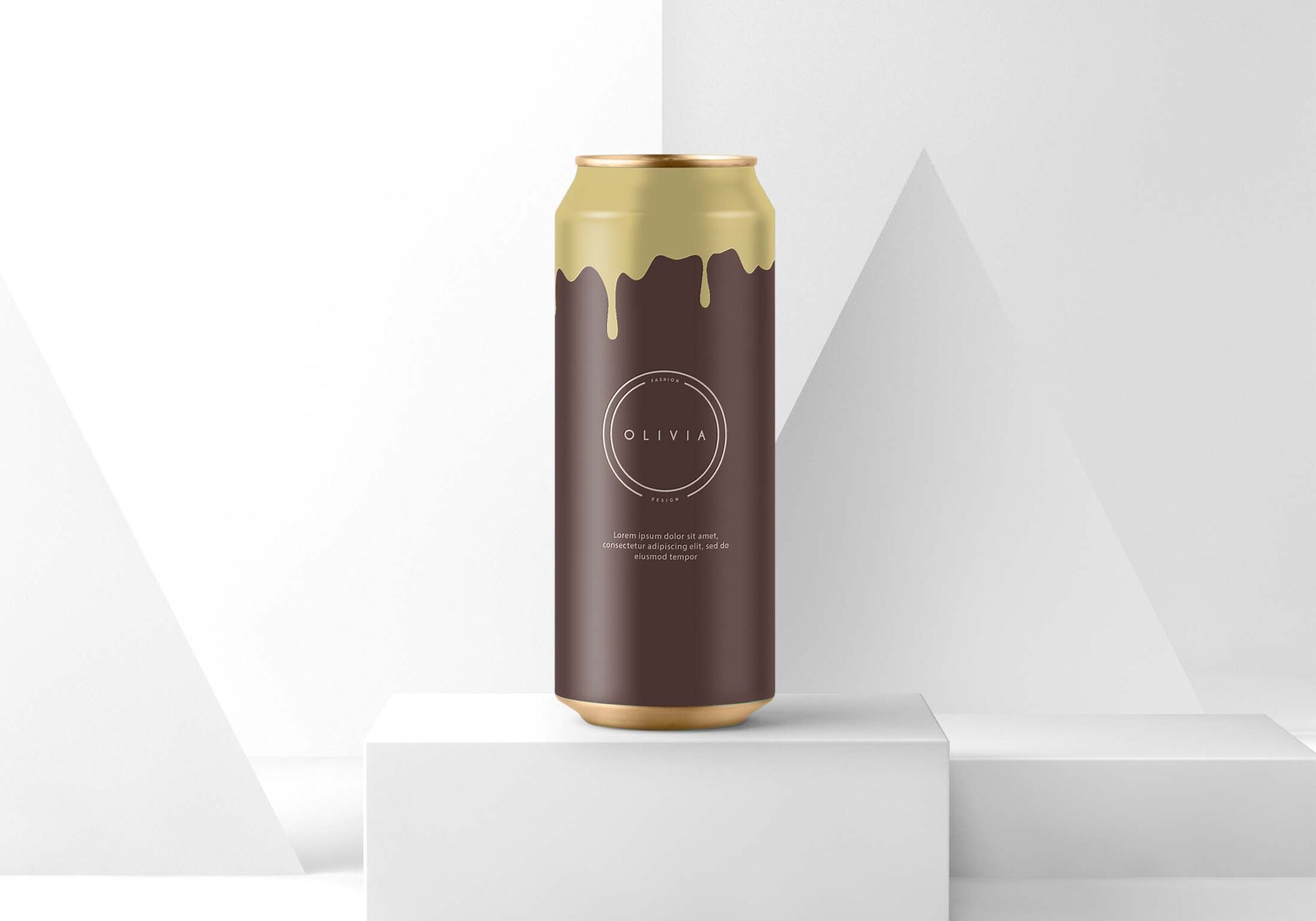 Free Beer Can Label Mockup