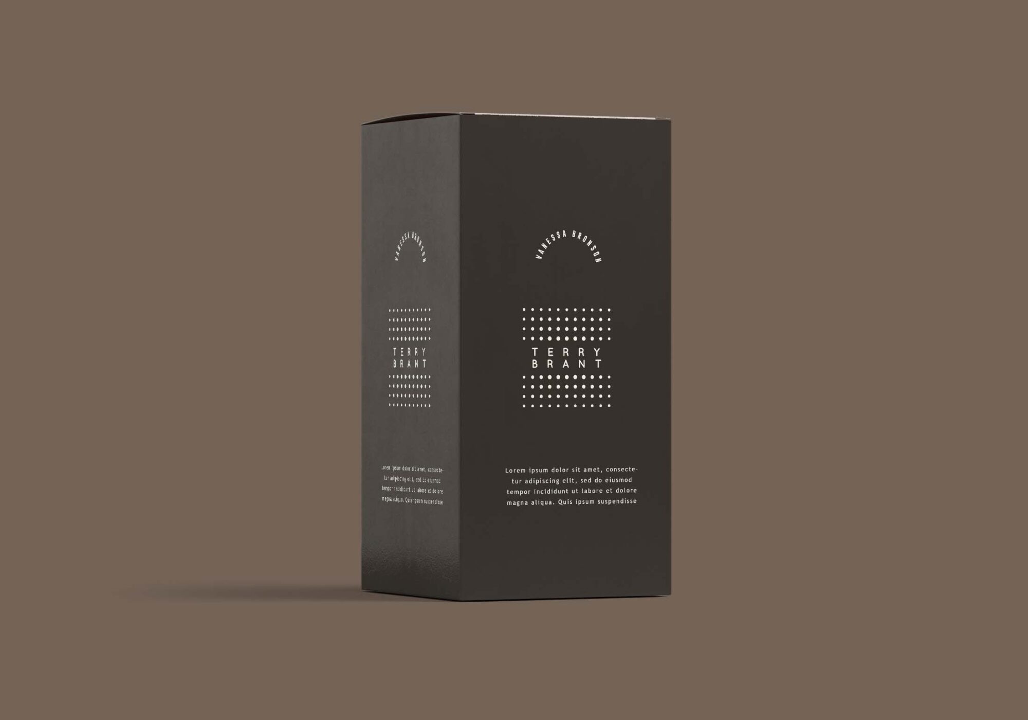 Free Black Gold Packaging Box Mockup