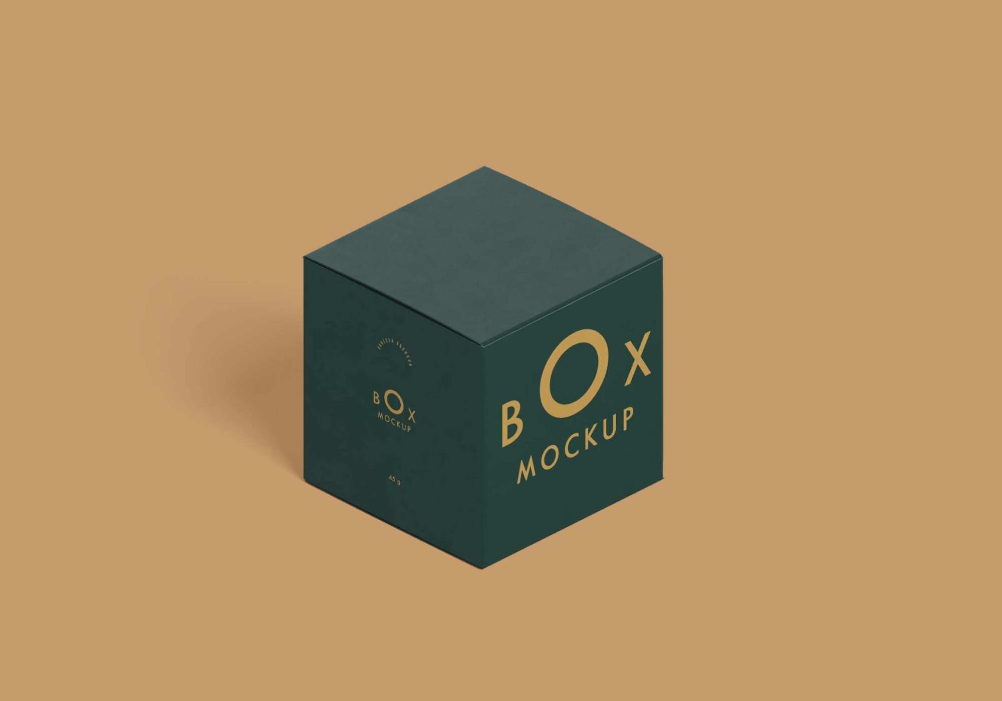 Free Cube Luxury box Mockup