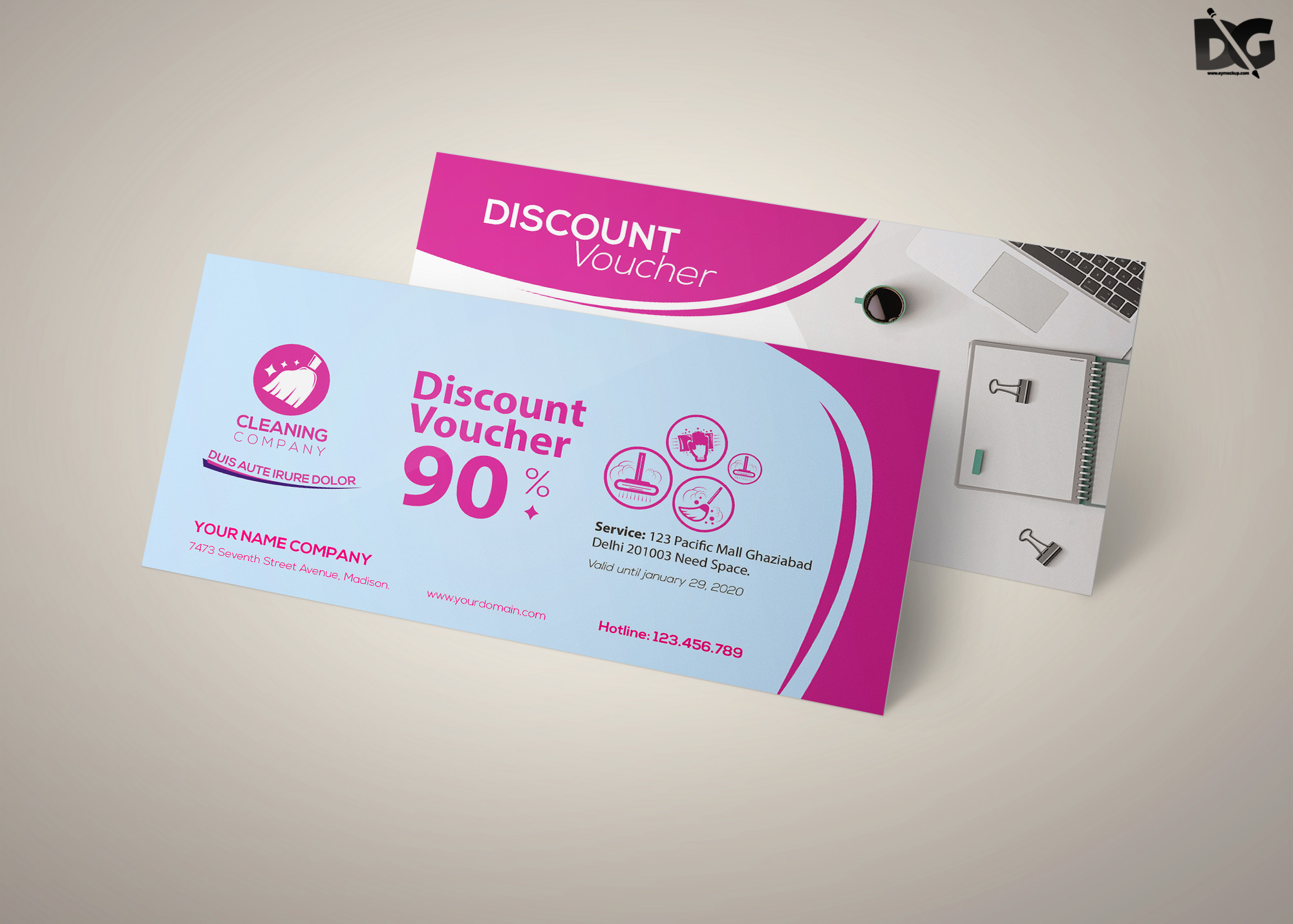 Free Download Discount Voucher Template