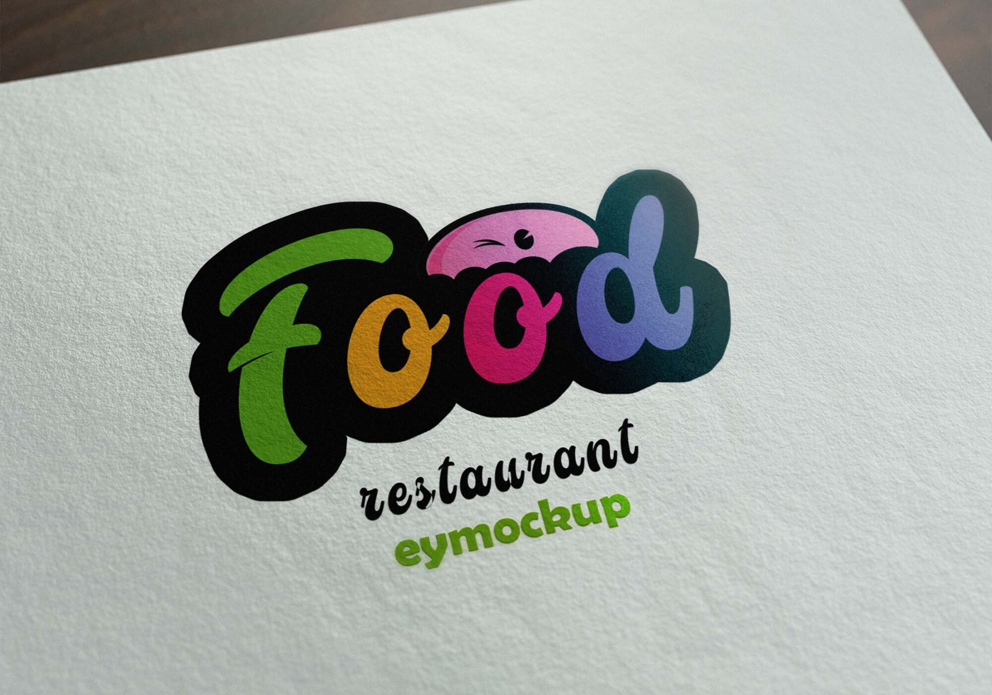 Free Full Color Logo PSD Mockup