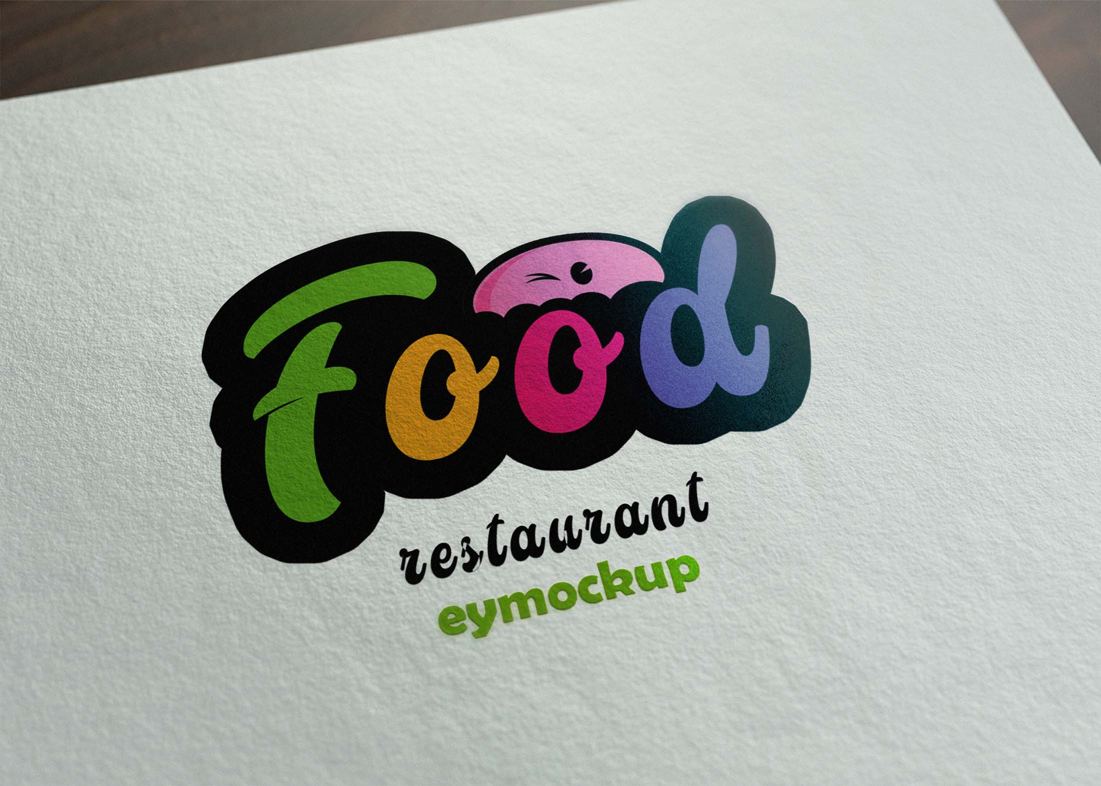 Free Full Color Logo PSD Mockup