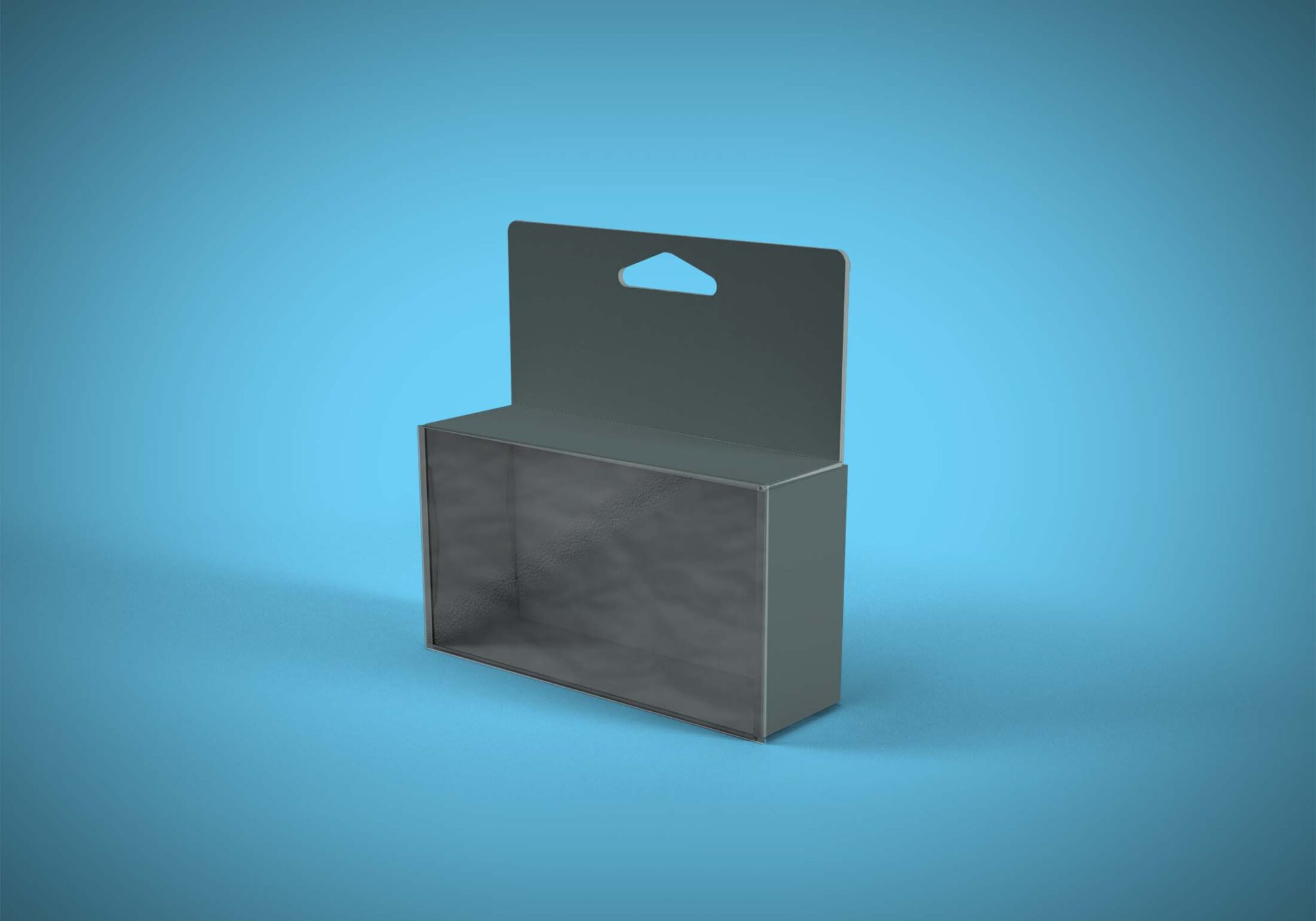 Free Full Window Packaging Box Mockup