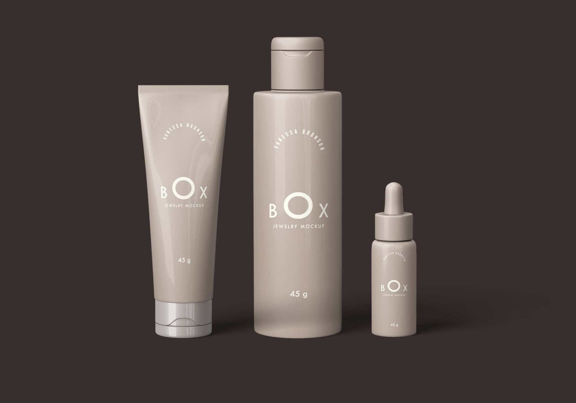 Free Minimal Cosmetic Packaging Mockup