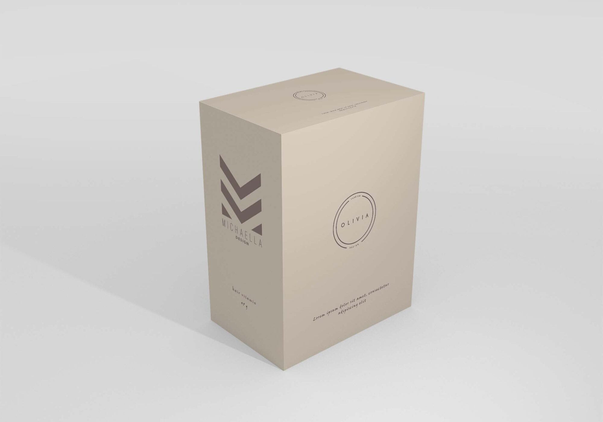 Free Non-Realistic Box Mockup