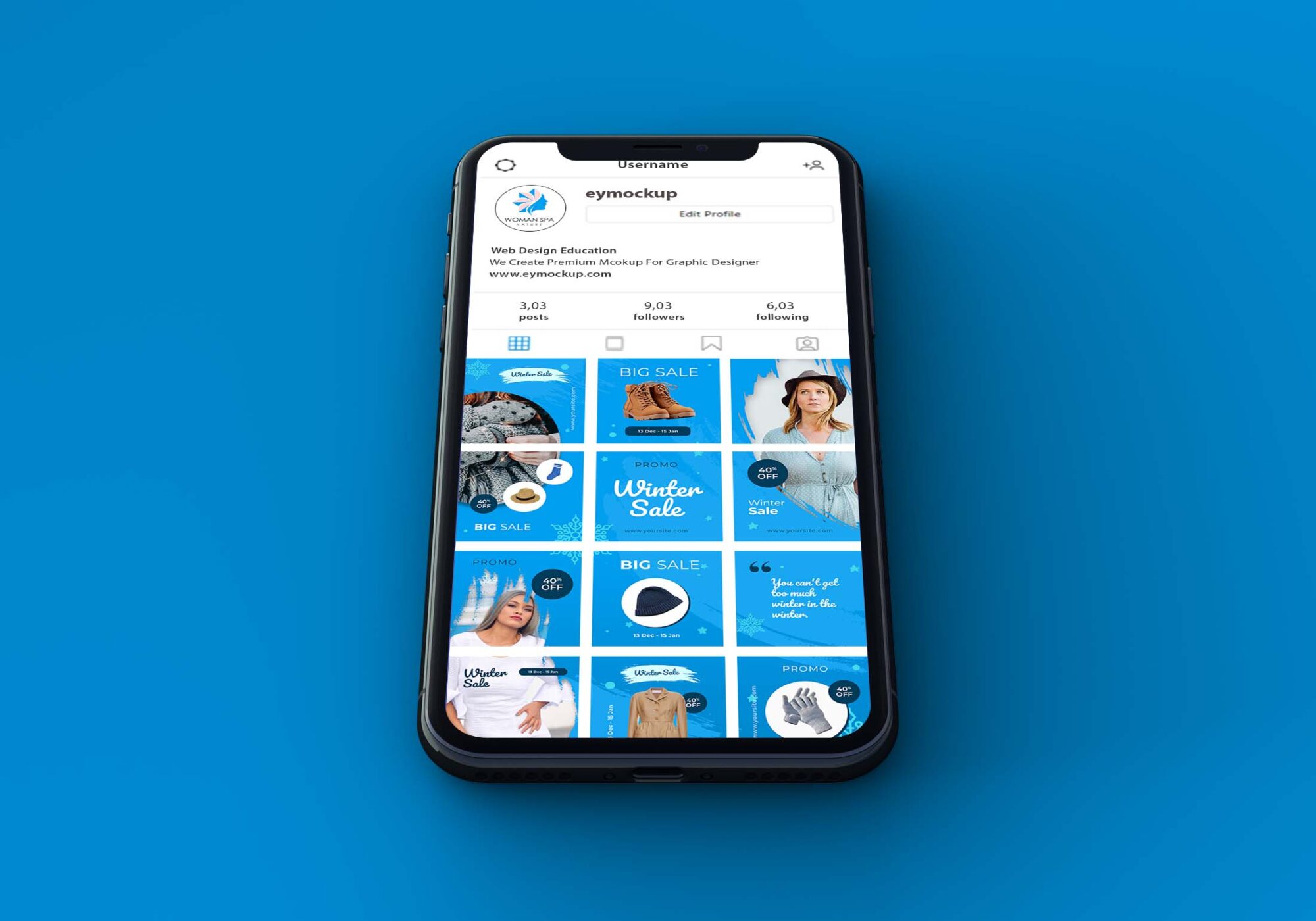 Free iPhone Front Screen Mockup