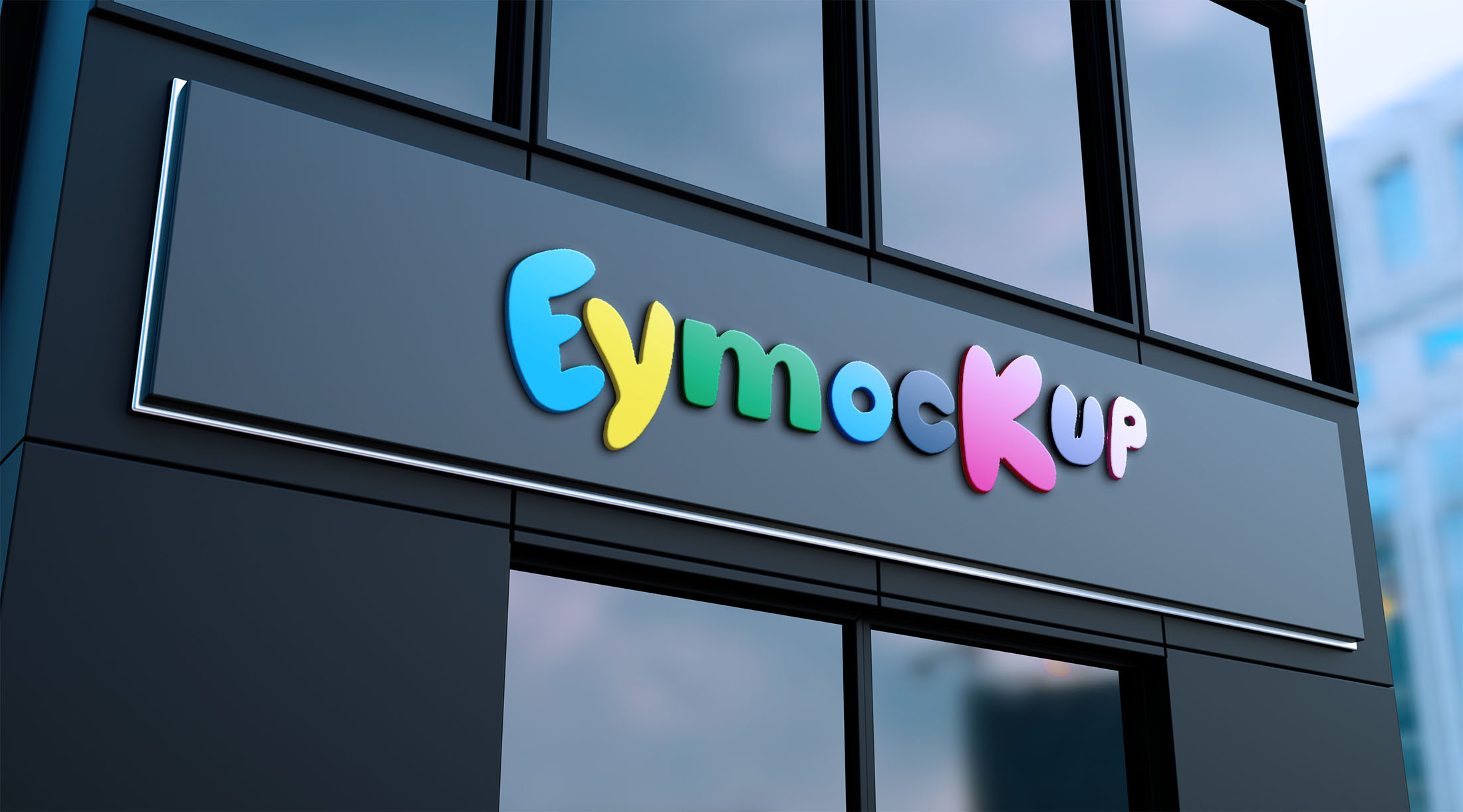 Downloadable Free 3D Logo Mockup