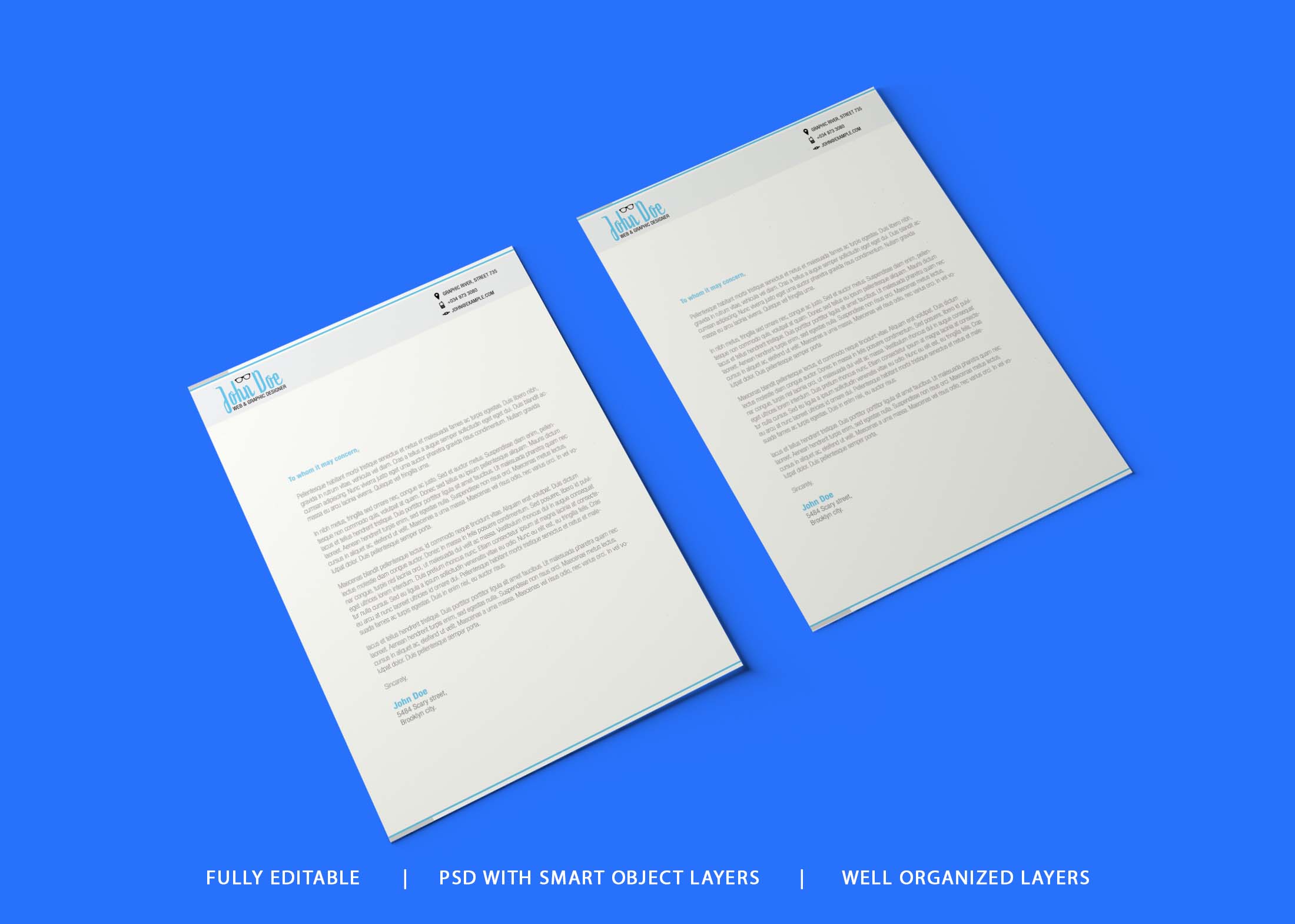 Free Clean Letterhead Design