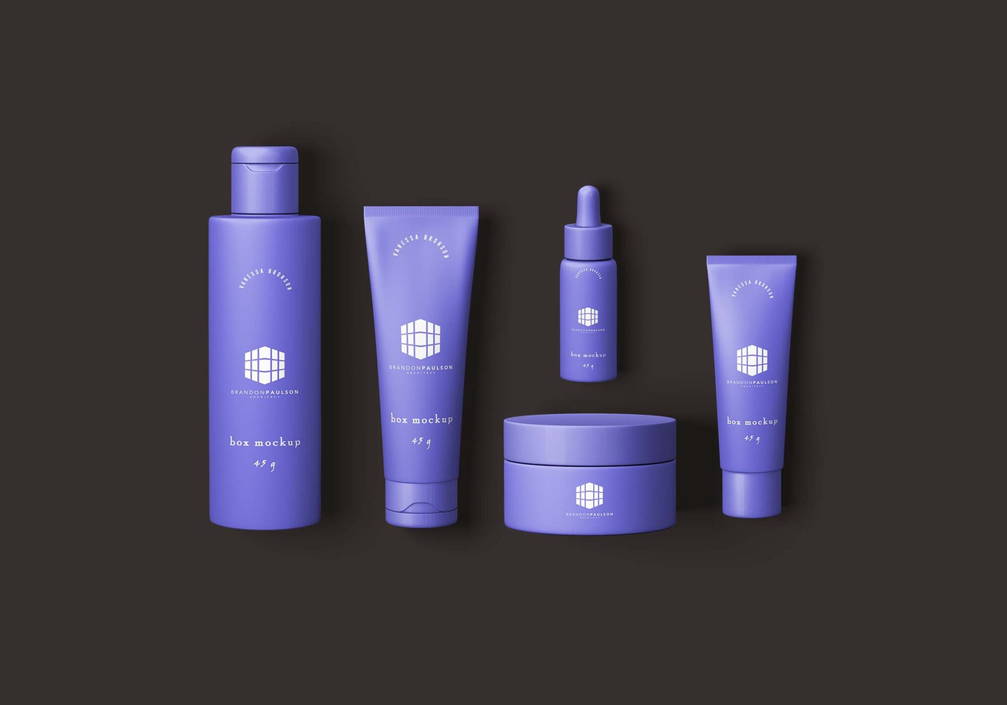 Free Cosmetic Products Mockup