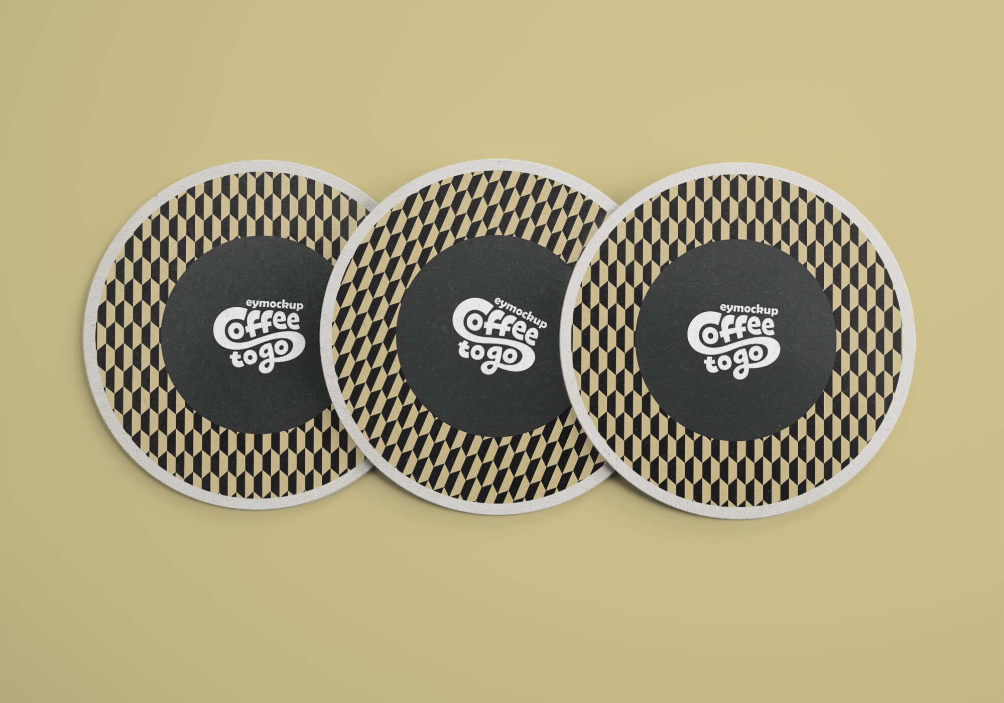 Free Editable Coaster Mockup