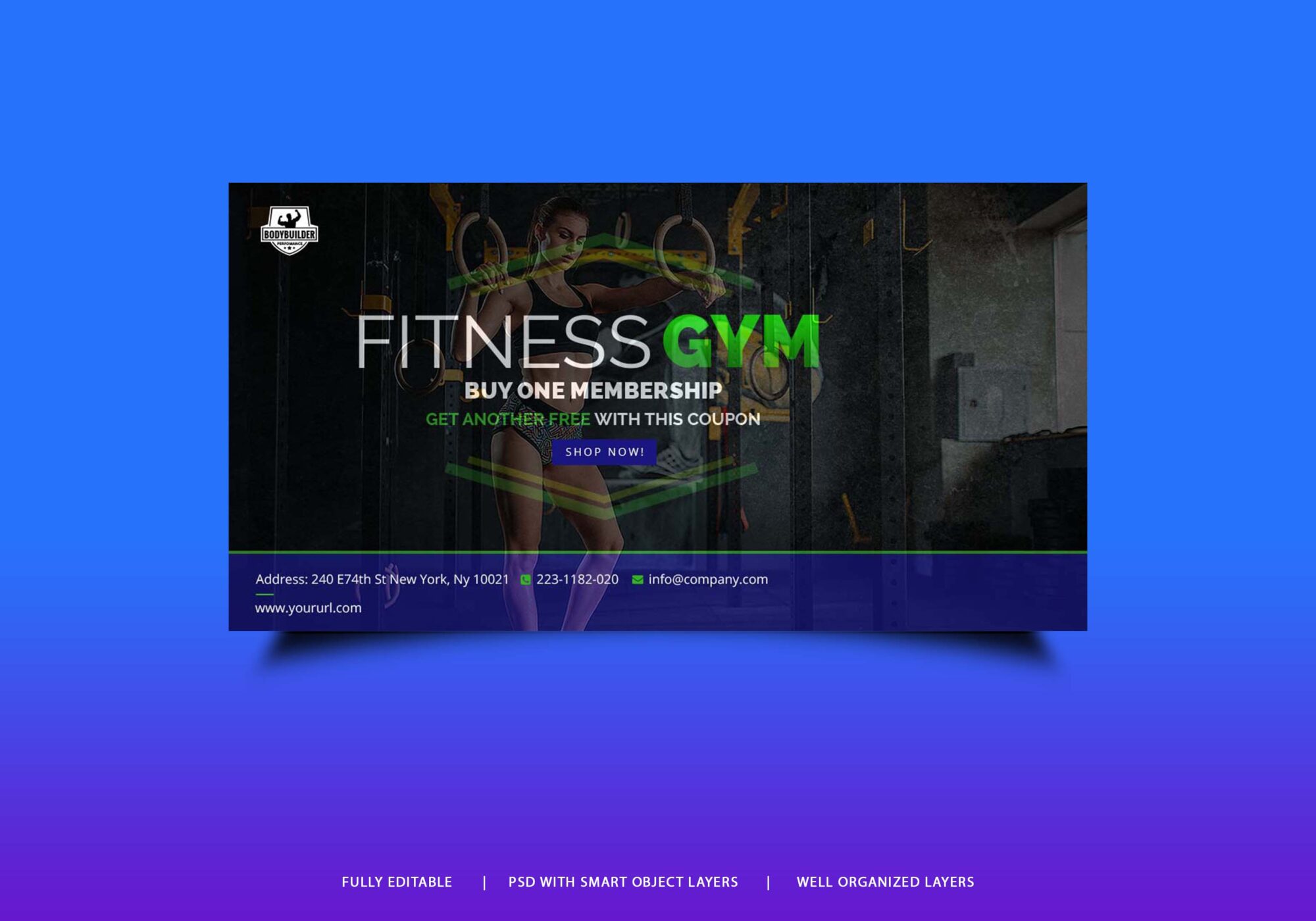 Free Gym Flex Banner
