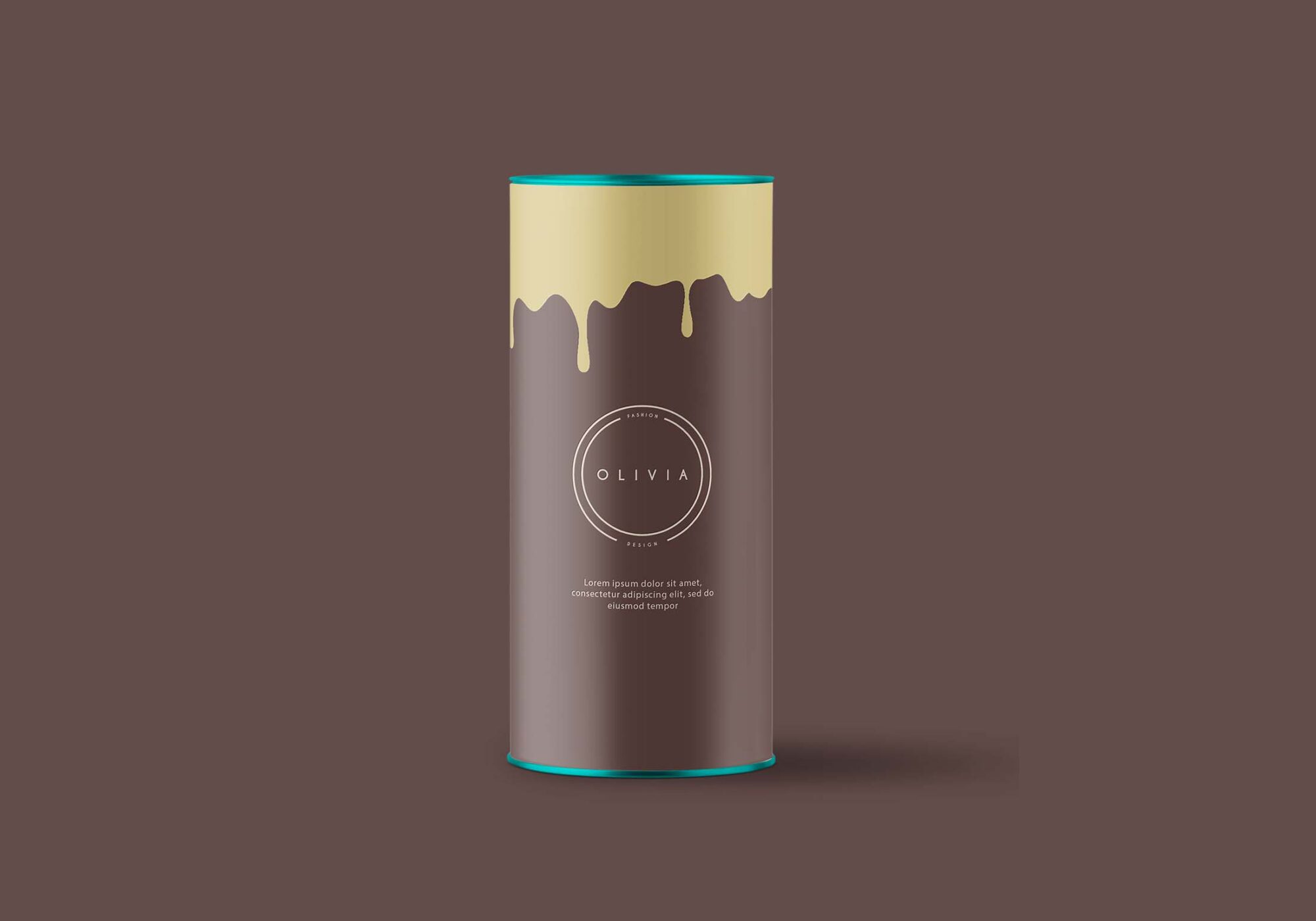 Free Luxury Tube Label Mockup