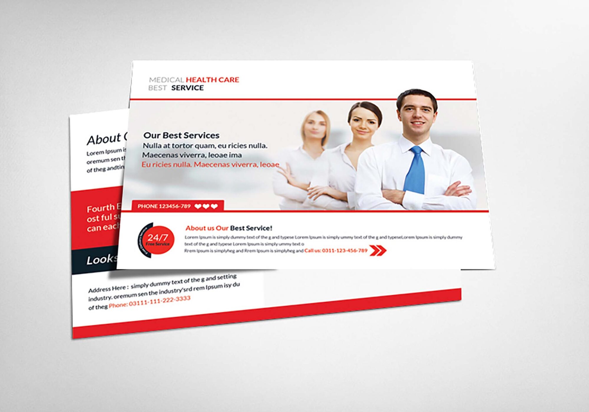 Free Medical Postcard Design