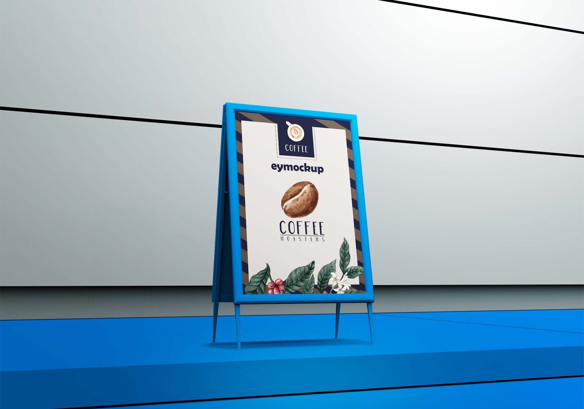 Free Metro Station Tent Banner Mockup