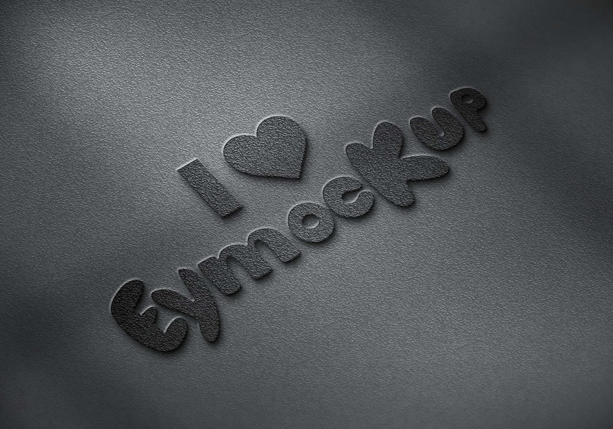 Free Plastic Emboss Logo Mockup