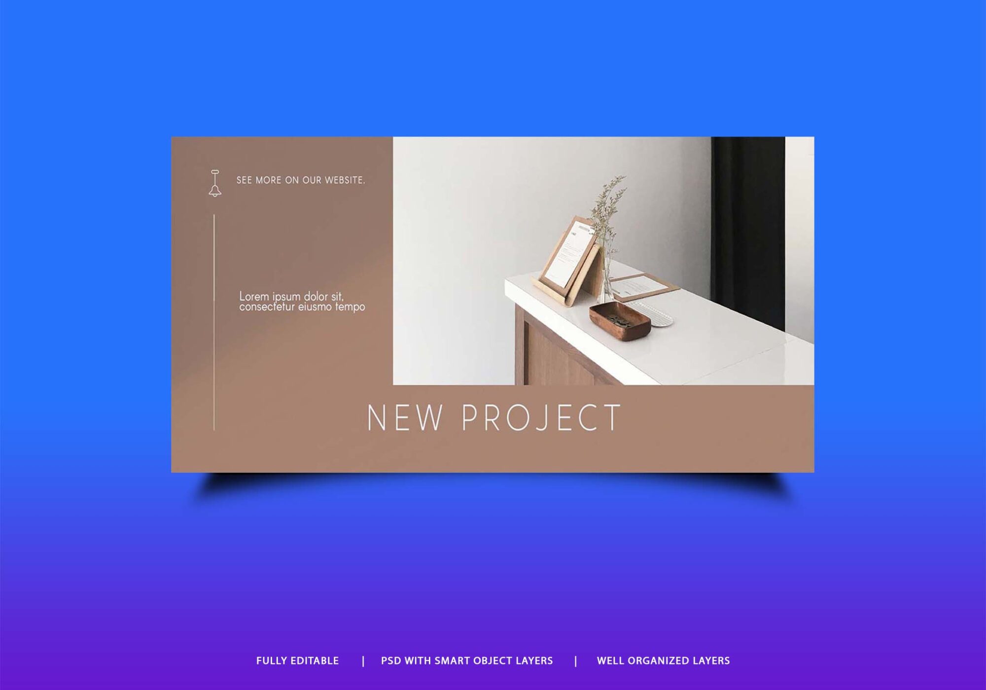 Free Minimal Interior Website Banner